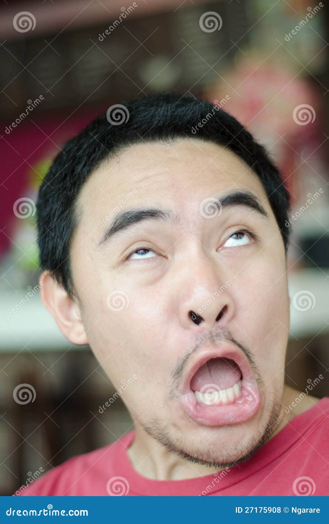 Asian Man Surprising Face Concept Stock Photo - Image of asian, funny ...