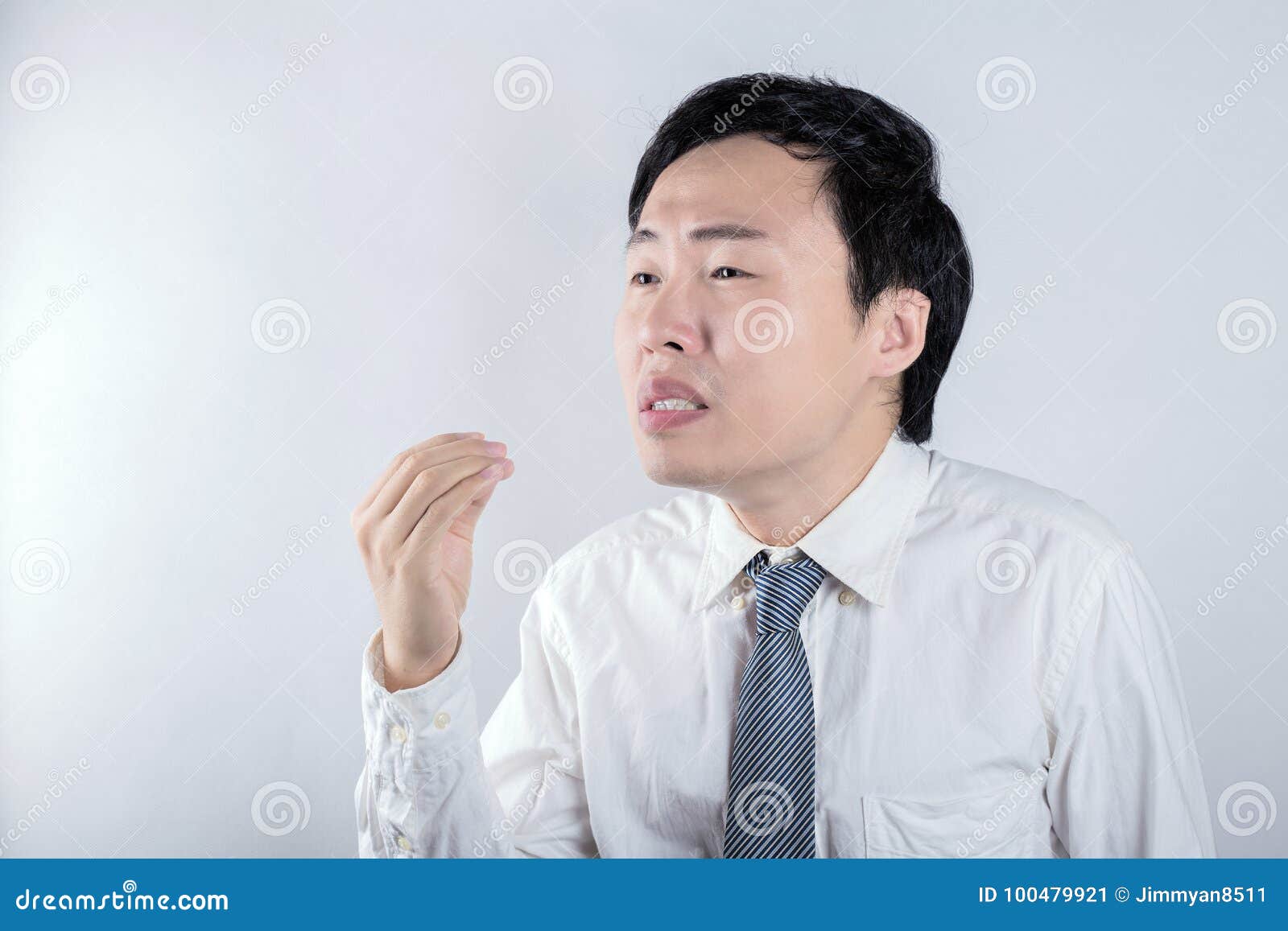 Asian man is talking stock image. Image of expression - 100479921