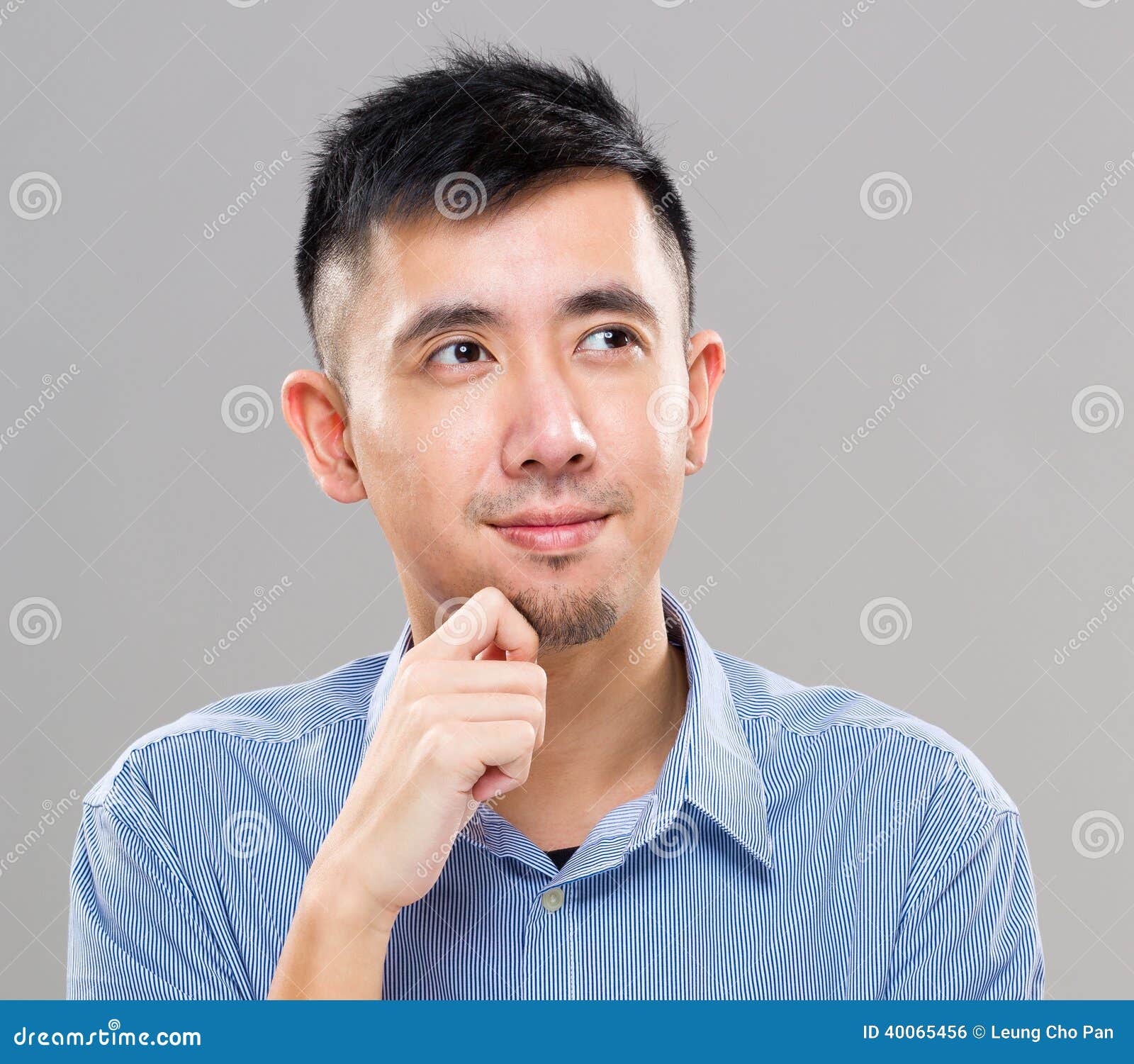 Asian man thinking stock photo. Image of career, cool - 40065456