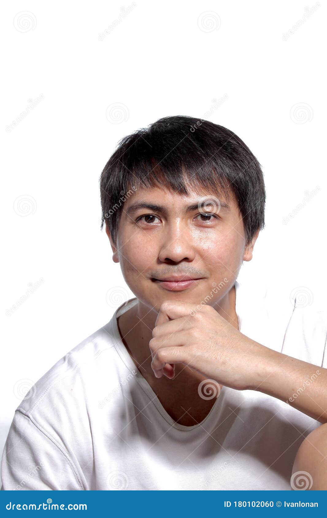 Thinking stock photo. Image of expectation, blissful - 180102060