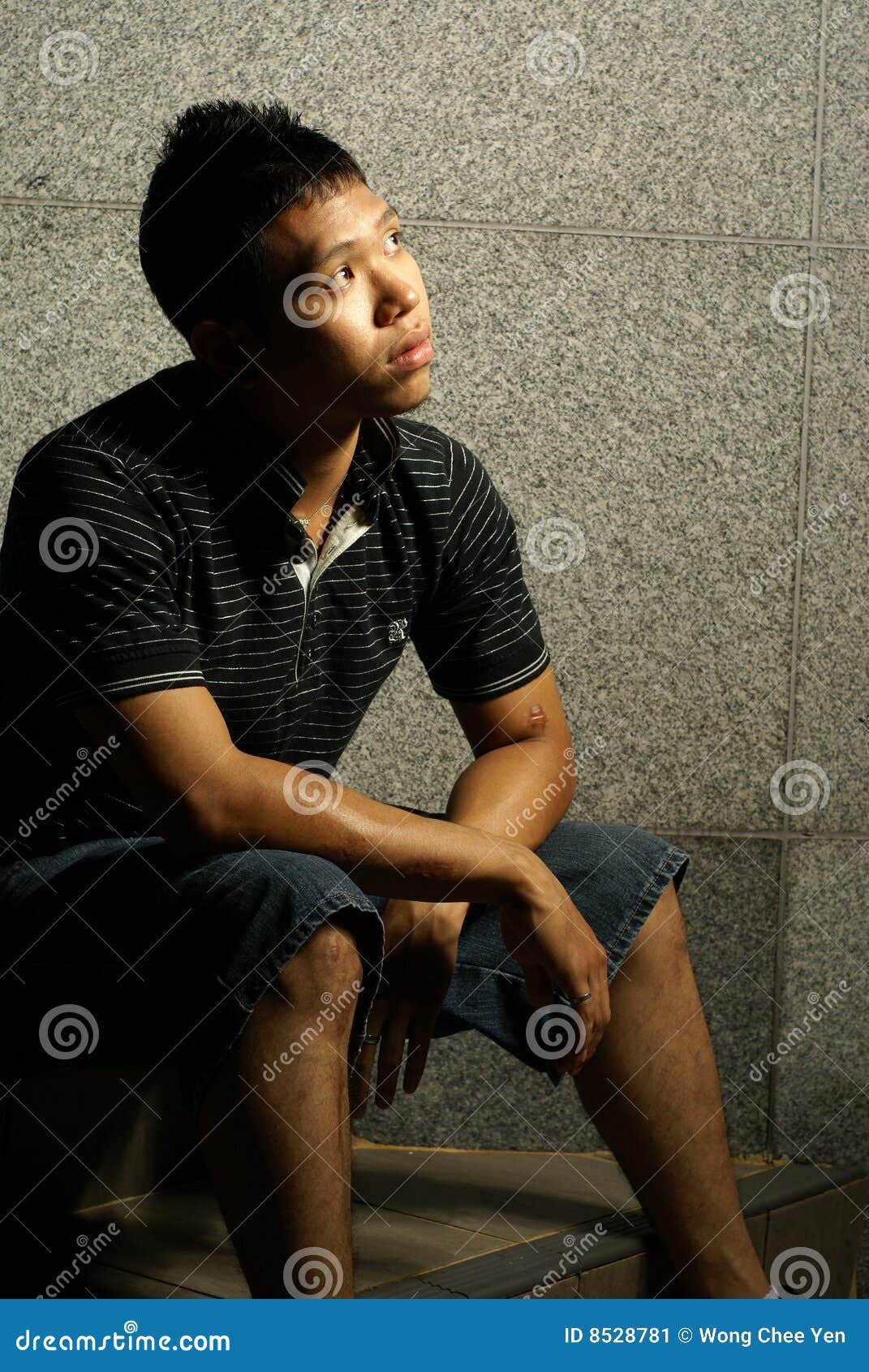 Asian man unhappy stock image. Image of depression, distress - 8528781