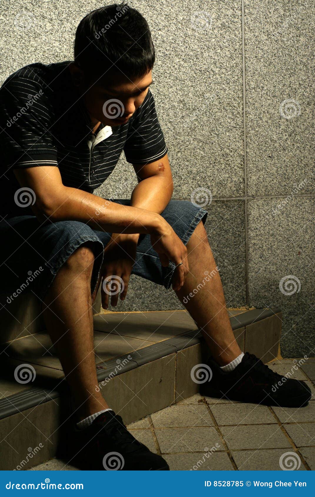 Asian man unhappy stock image. Image of asian, male, depressed - 8528785