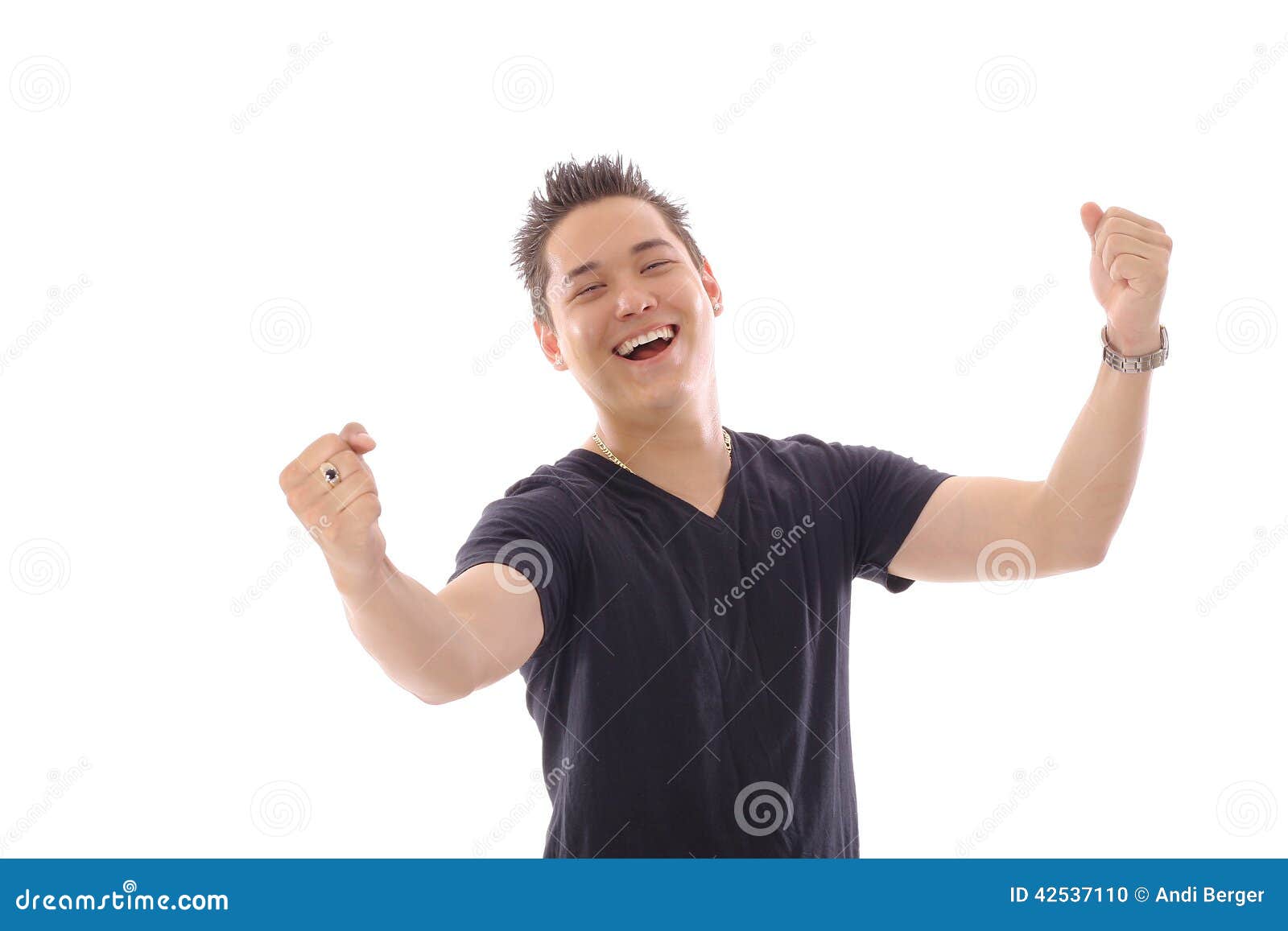 Asian man YES stock photo. Image of beautiful, copyspace - 42537110