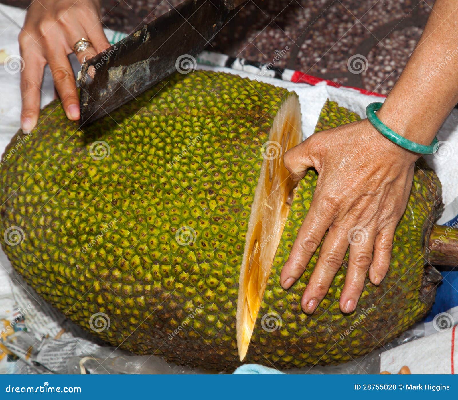 Asian Market Foods Bread Fruit Stock Photo - Image of asia, fruits ...