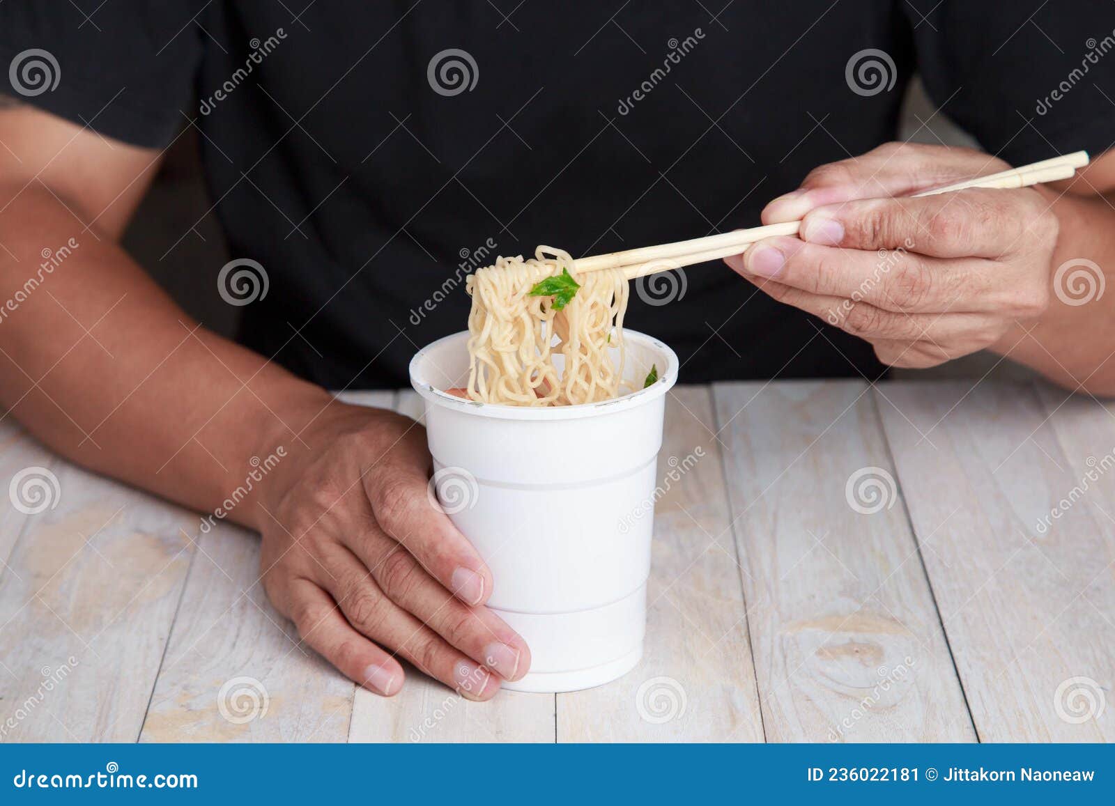 Asian Men Eating Delicious Noodles Stock Image Image Of Noodles