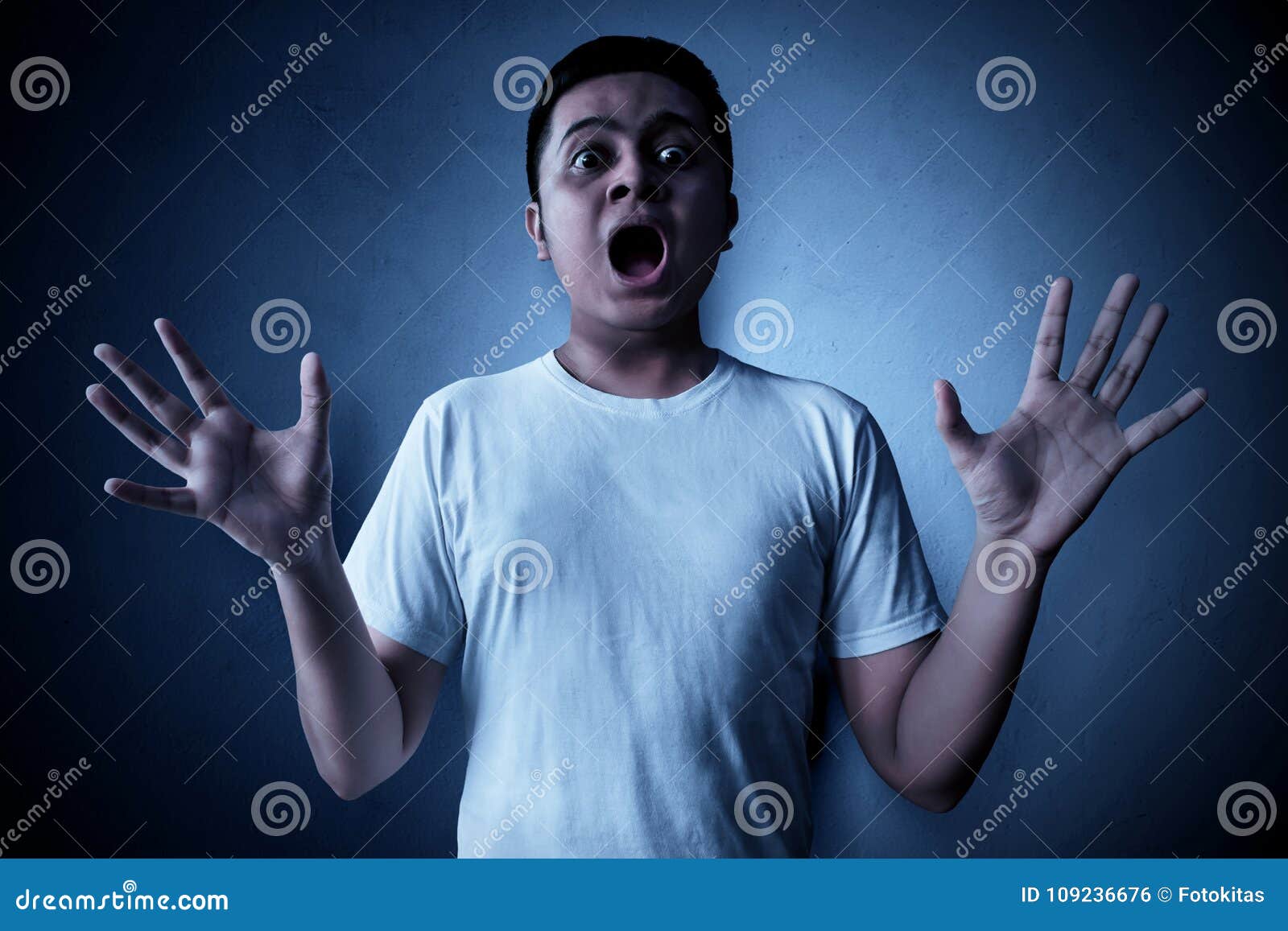 Scared Man Screaming