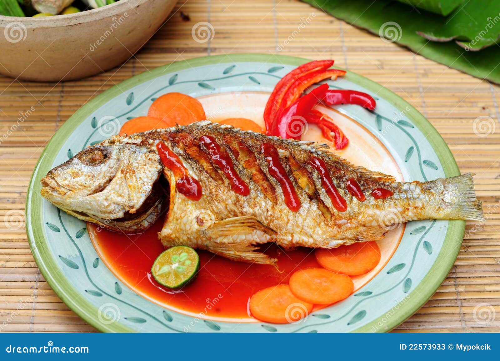 Asian Menu of Deep Fried Fish Stock Image - Image of grouper, chinese ...