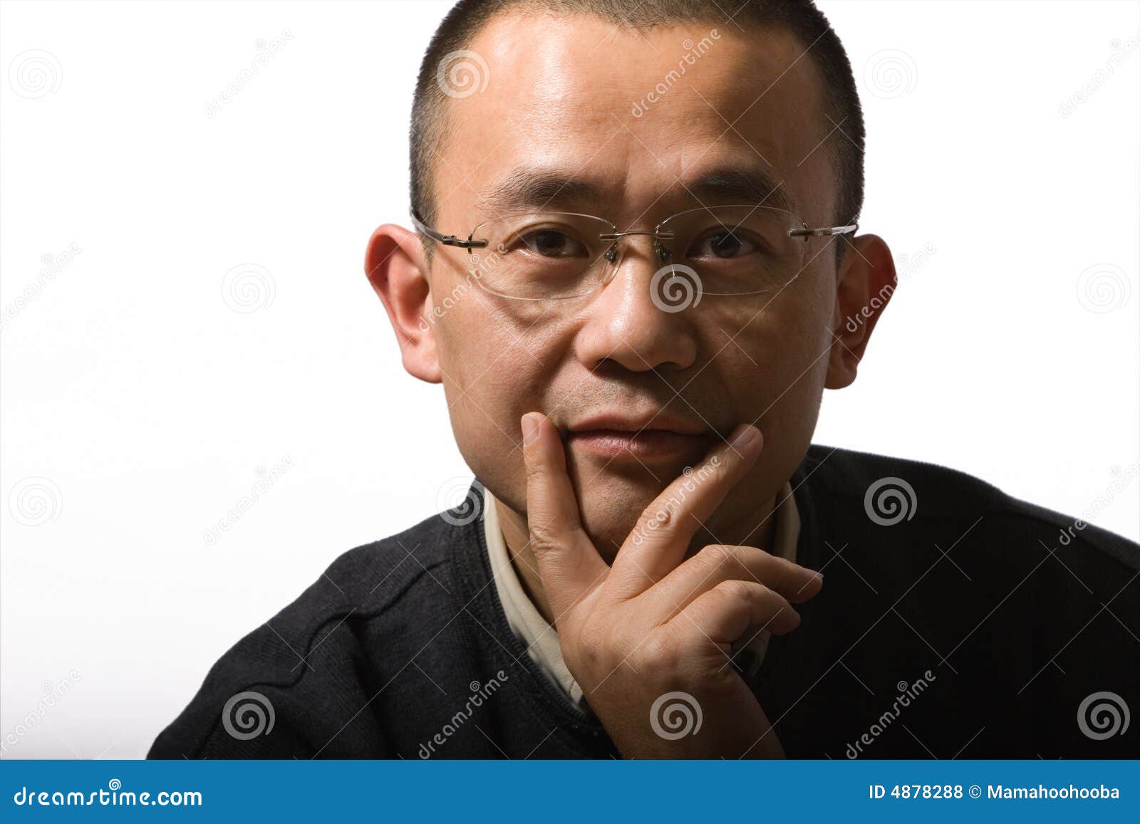 Asian mid-adult man stock photo. Image of frontal, casual - 4878288
