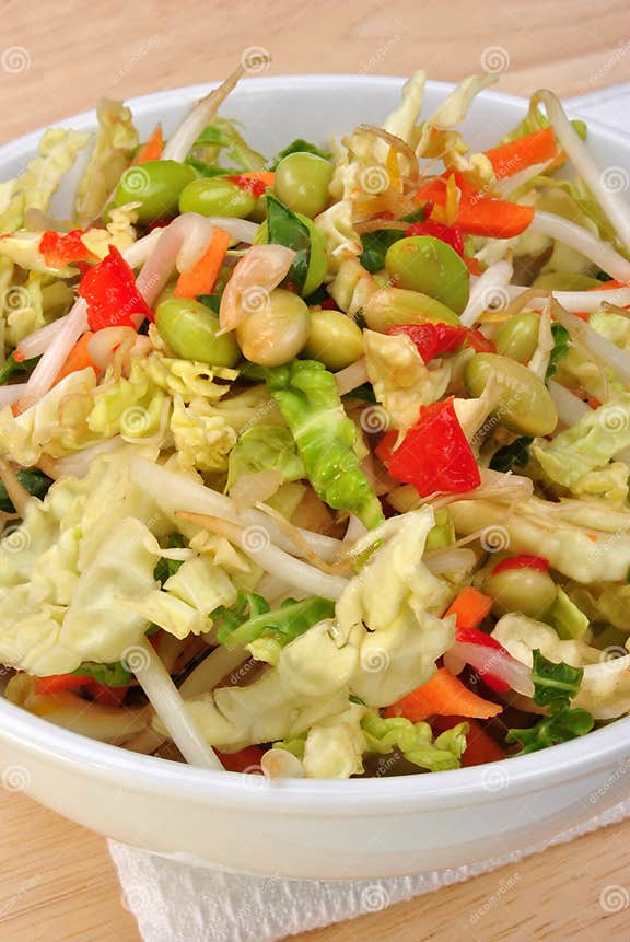 Asian Mixed Vegetable in a Bowl Stock Image - Image of bowl, eating ...