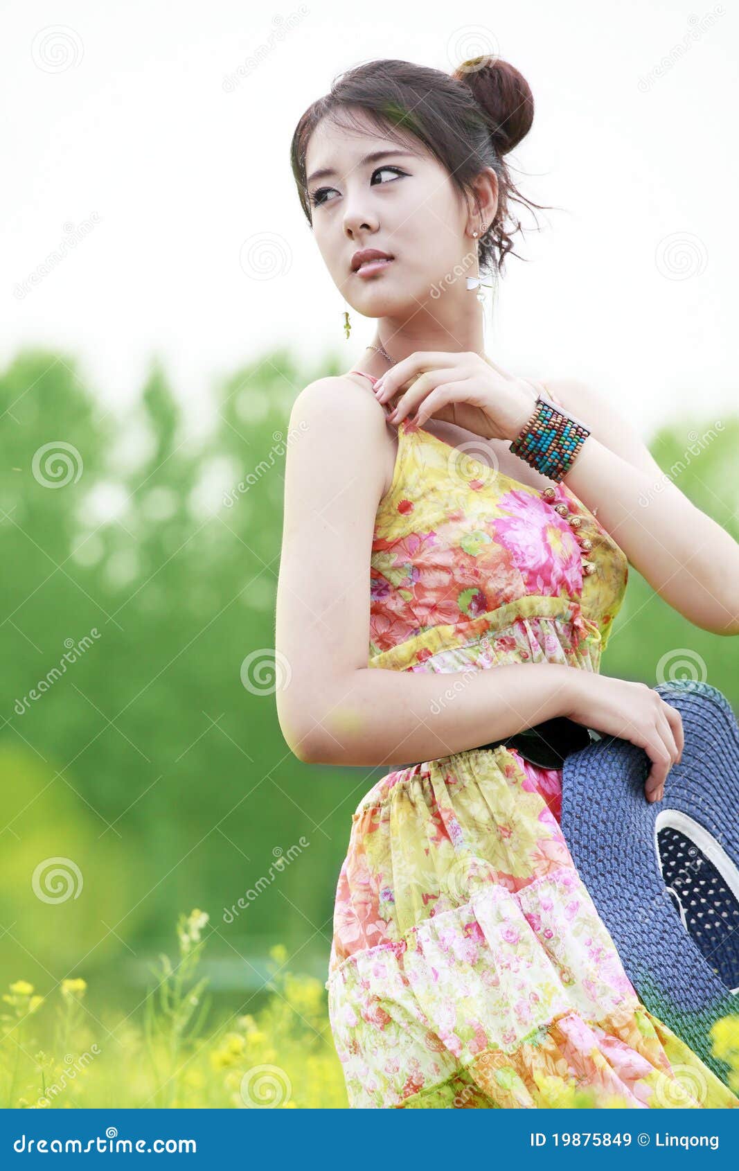 Asian model posing outdoor stock image. Image of chinese - 19875849