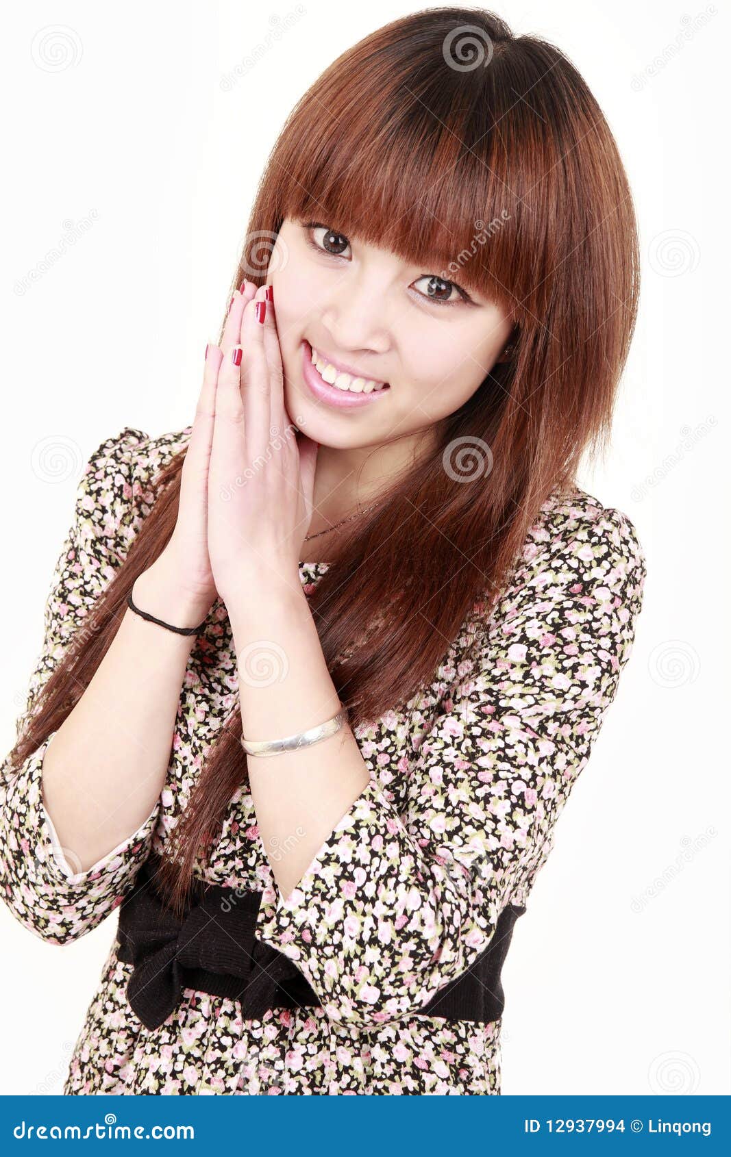 Asian model smile stock photo. Image of female, beauty - 12937994
