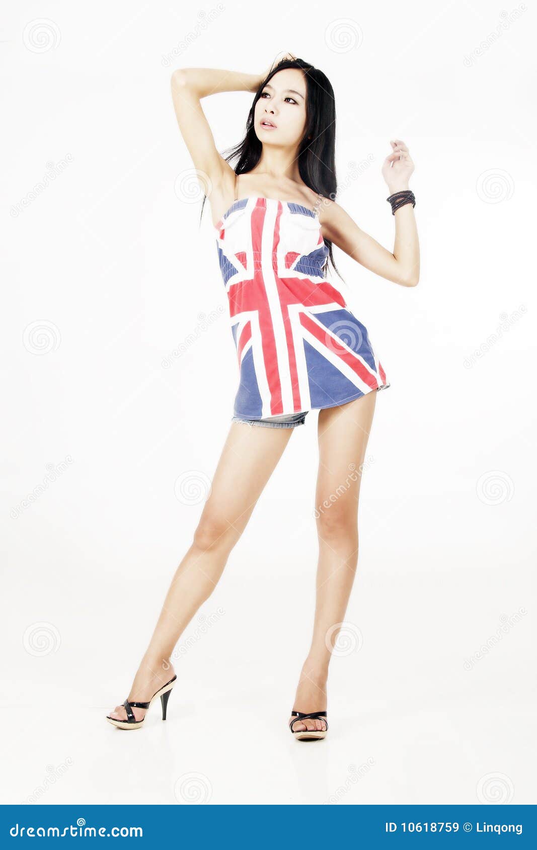 Asian modern girl posing stock image. Image of shoes - 10618759