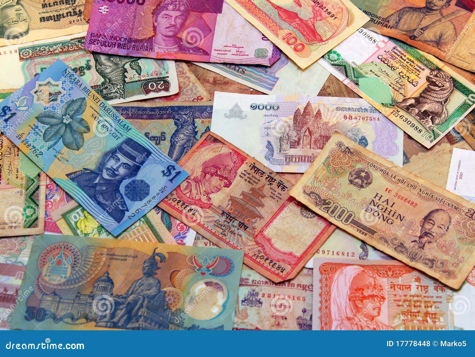 Asian money stock photo. Image of ceylon, nepal, banking - 17778448