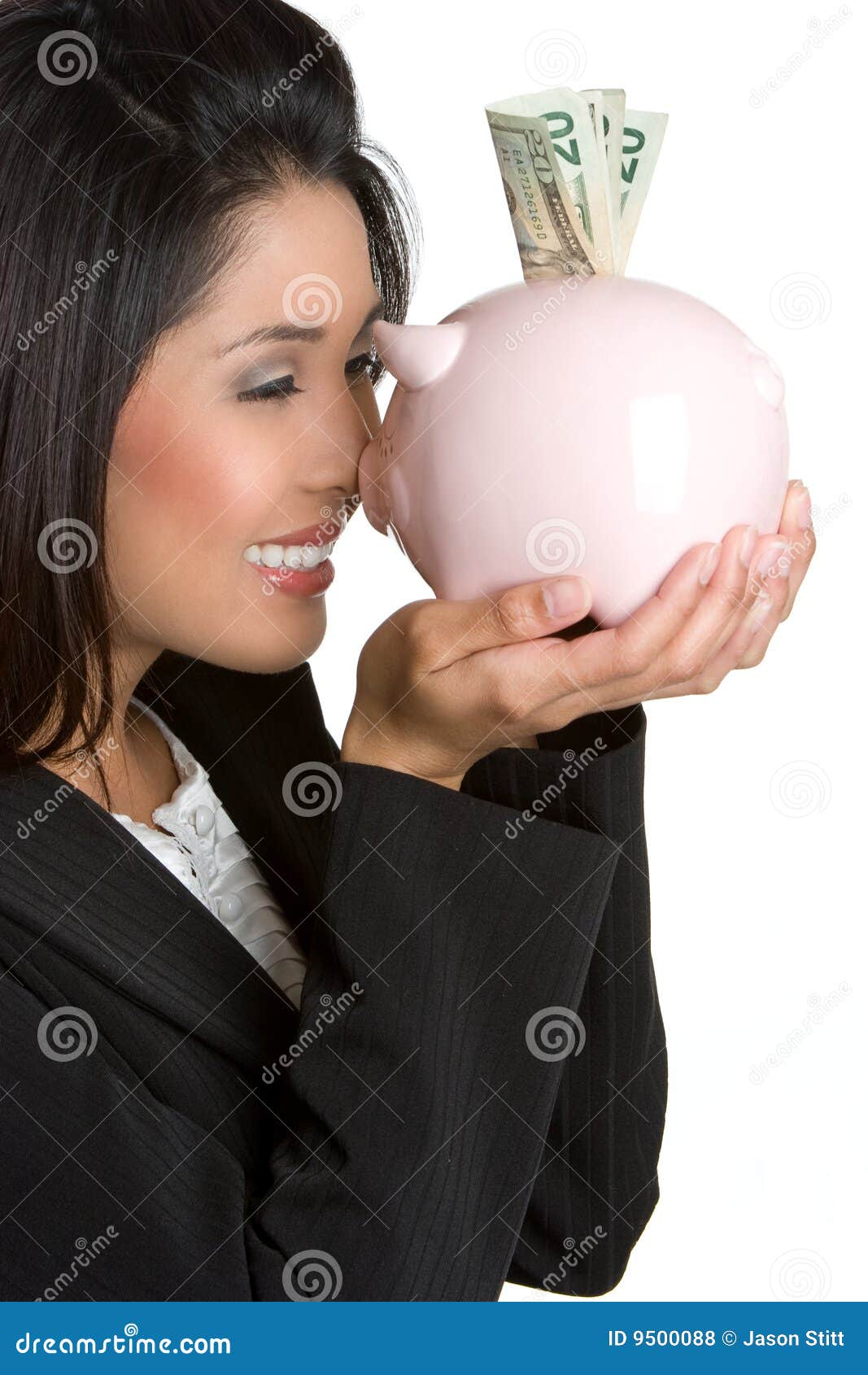 Asian Money Woman stock photo. Image of girls, businesswoman - 9500088