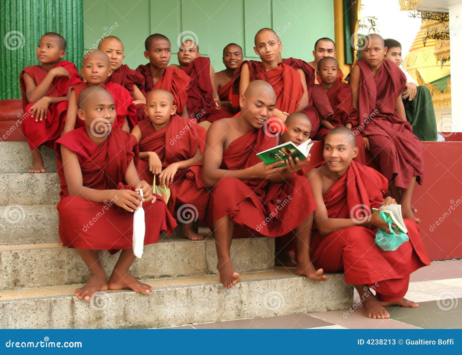 Asian Monks Editorial Stock Photo - Image: 4238213