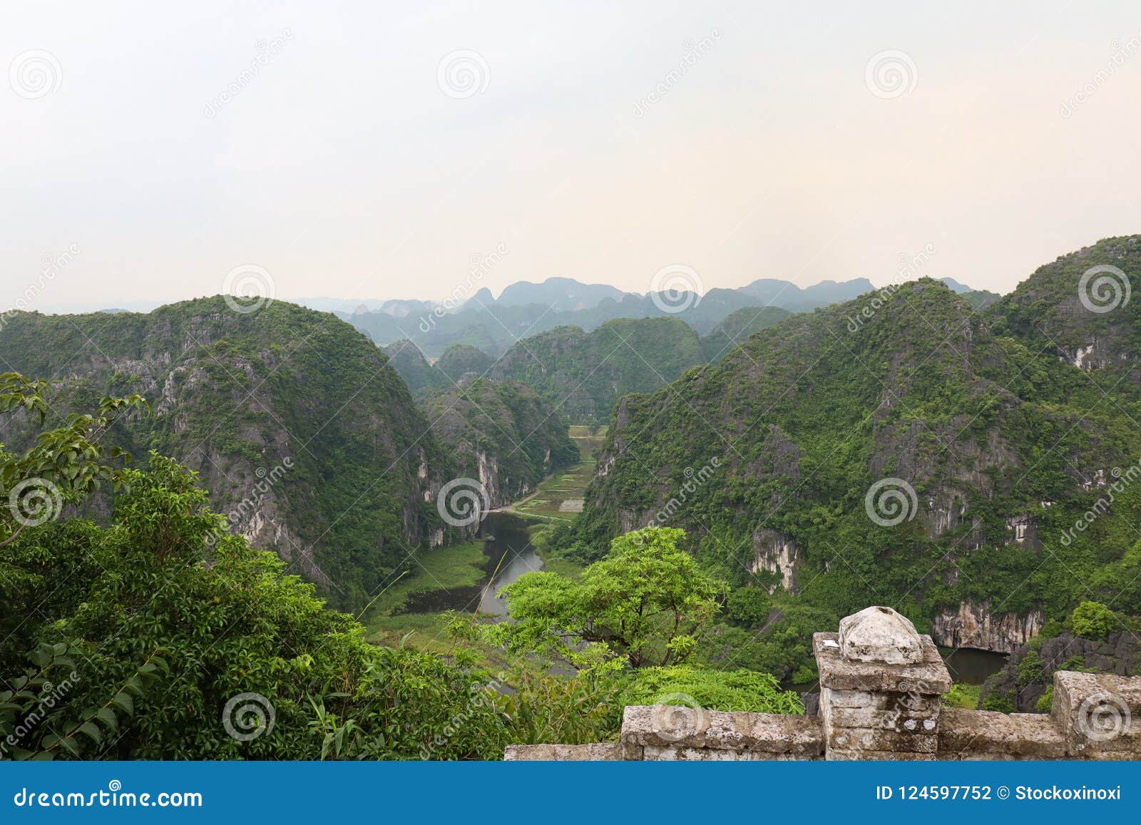 Asian Mountains and Valley with River Mountains 2 Stock Photo - Image ...