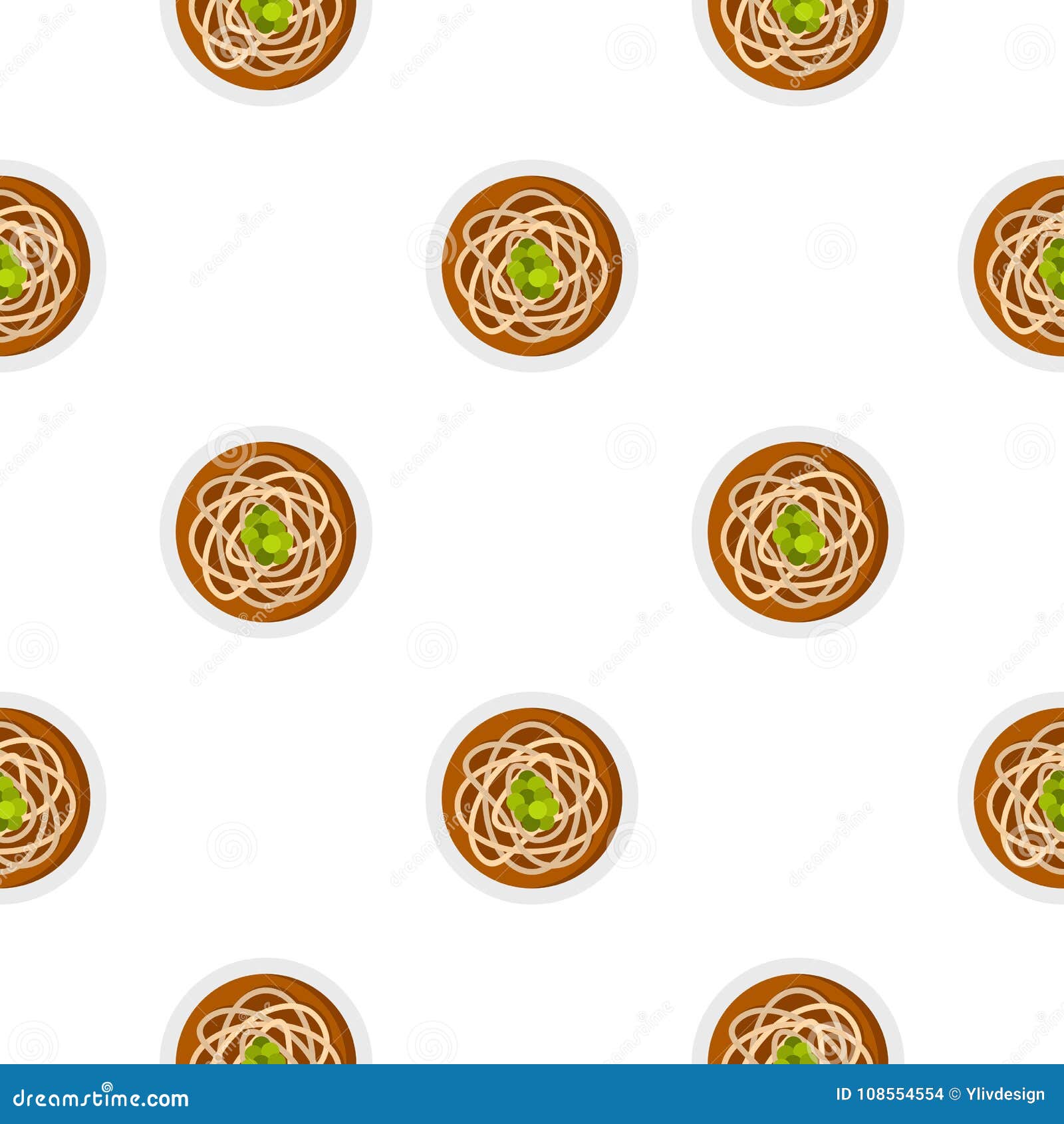 Asian Noodles Pattern Seamless Stock Vector - Illustration of pepper ...