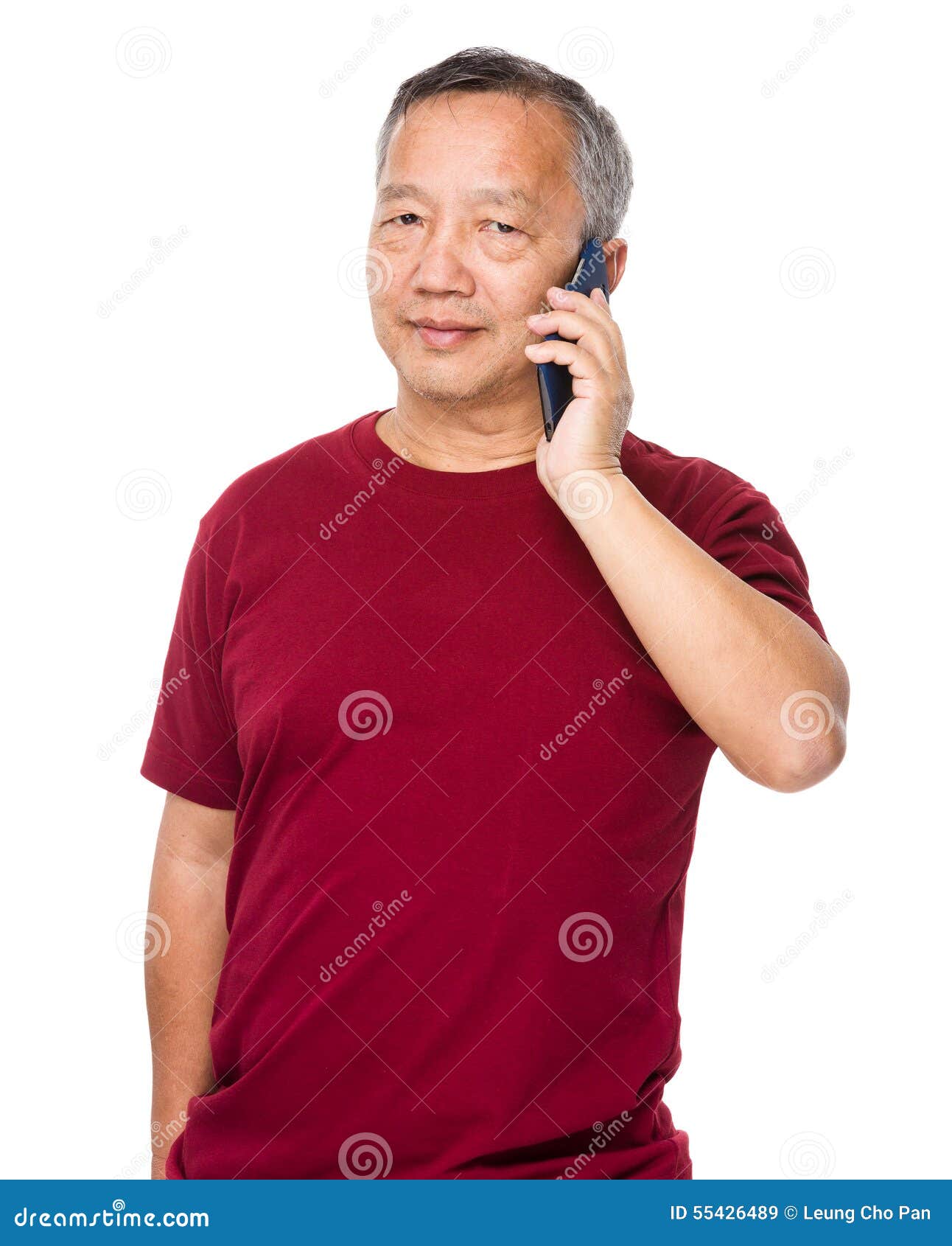 Asian Old Man Use of Smartphone Stock Image - Image of grandfather ...