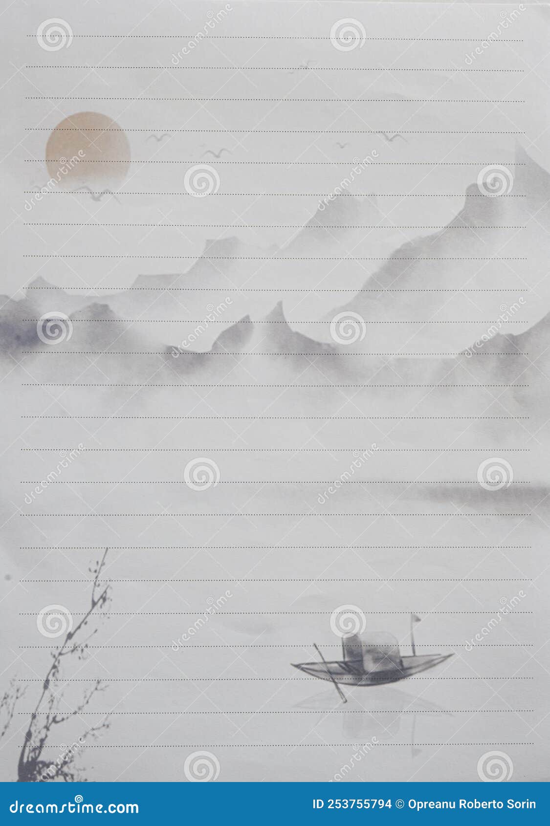 Asian paper editorial stock image. Image of note, color - 253755794