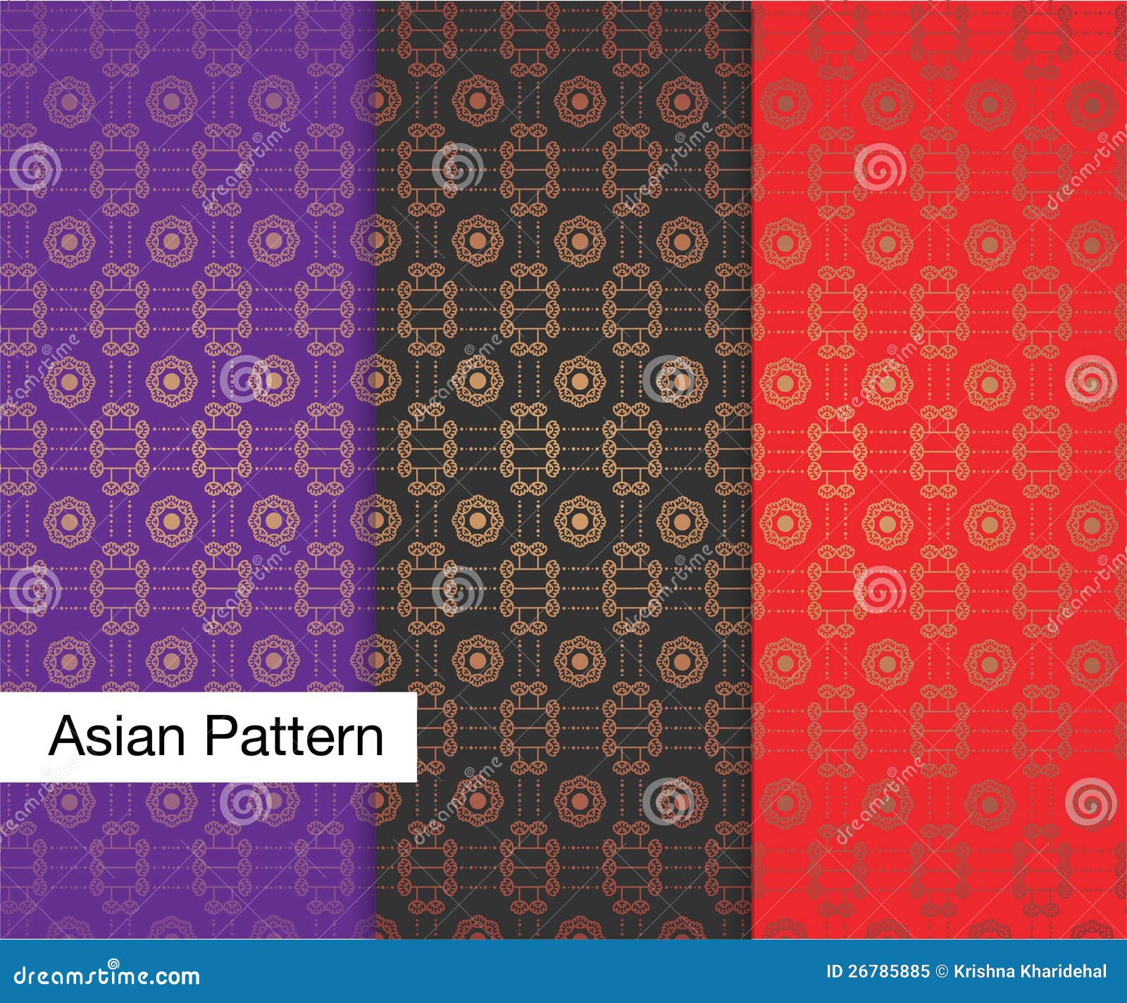 Asian Pattern stock illustration. Illustration of decoration - 26785885