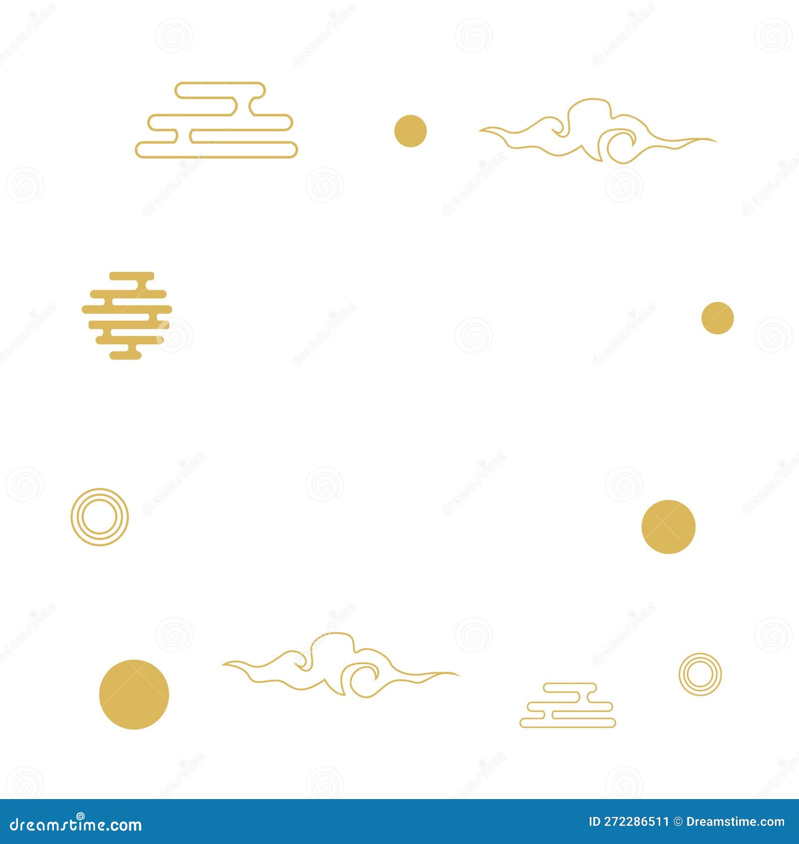 Set Of Asian Patterns Seamless Swatches. Vector Illustration ...