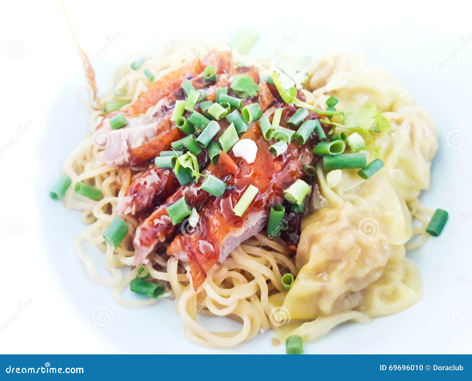 Asian Peking Duck noodle stock photo. Image of bowl, cuisine - 69696010