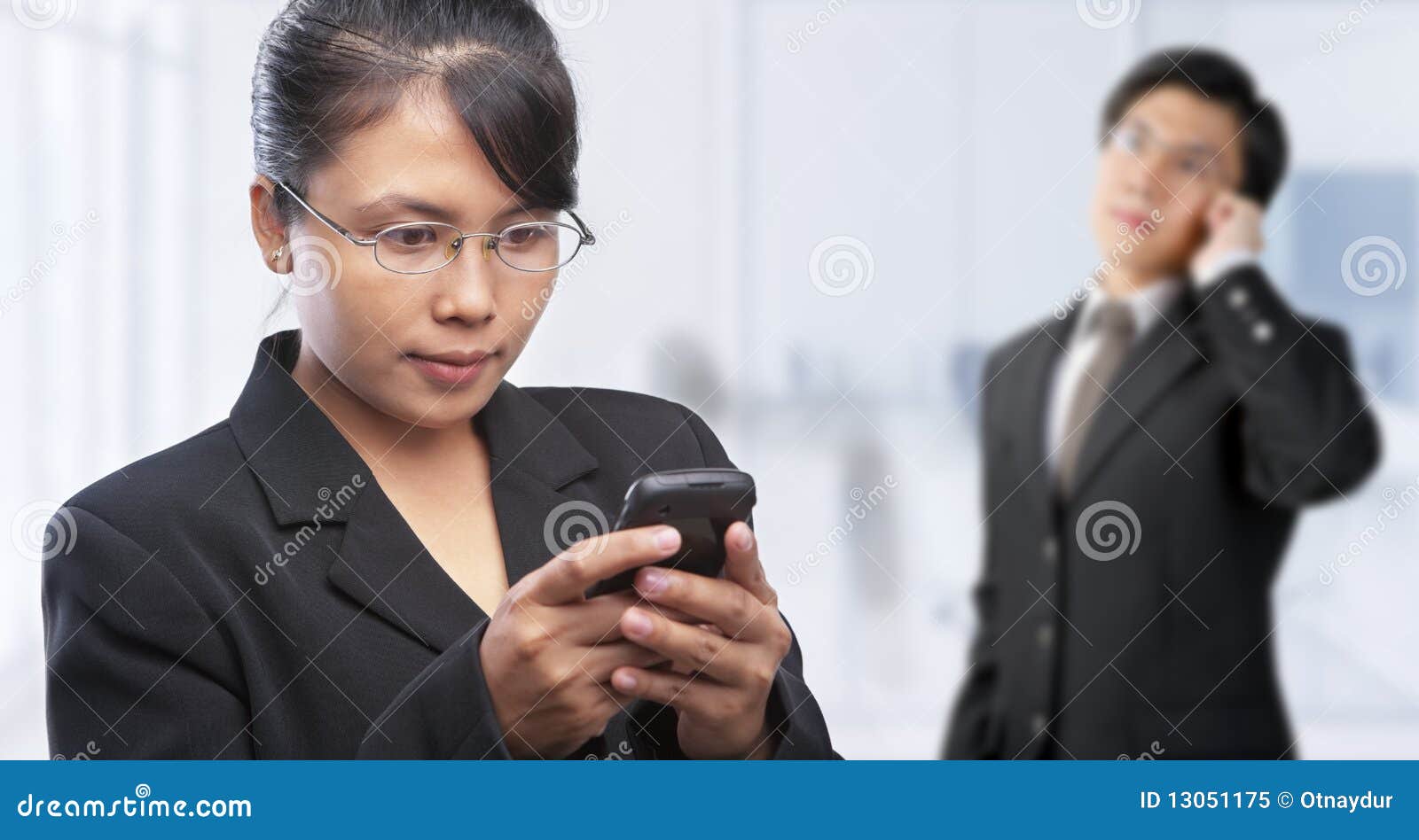 Asian People and Telecommunication Stock Image - Image of holding ...