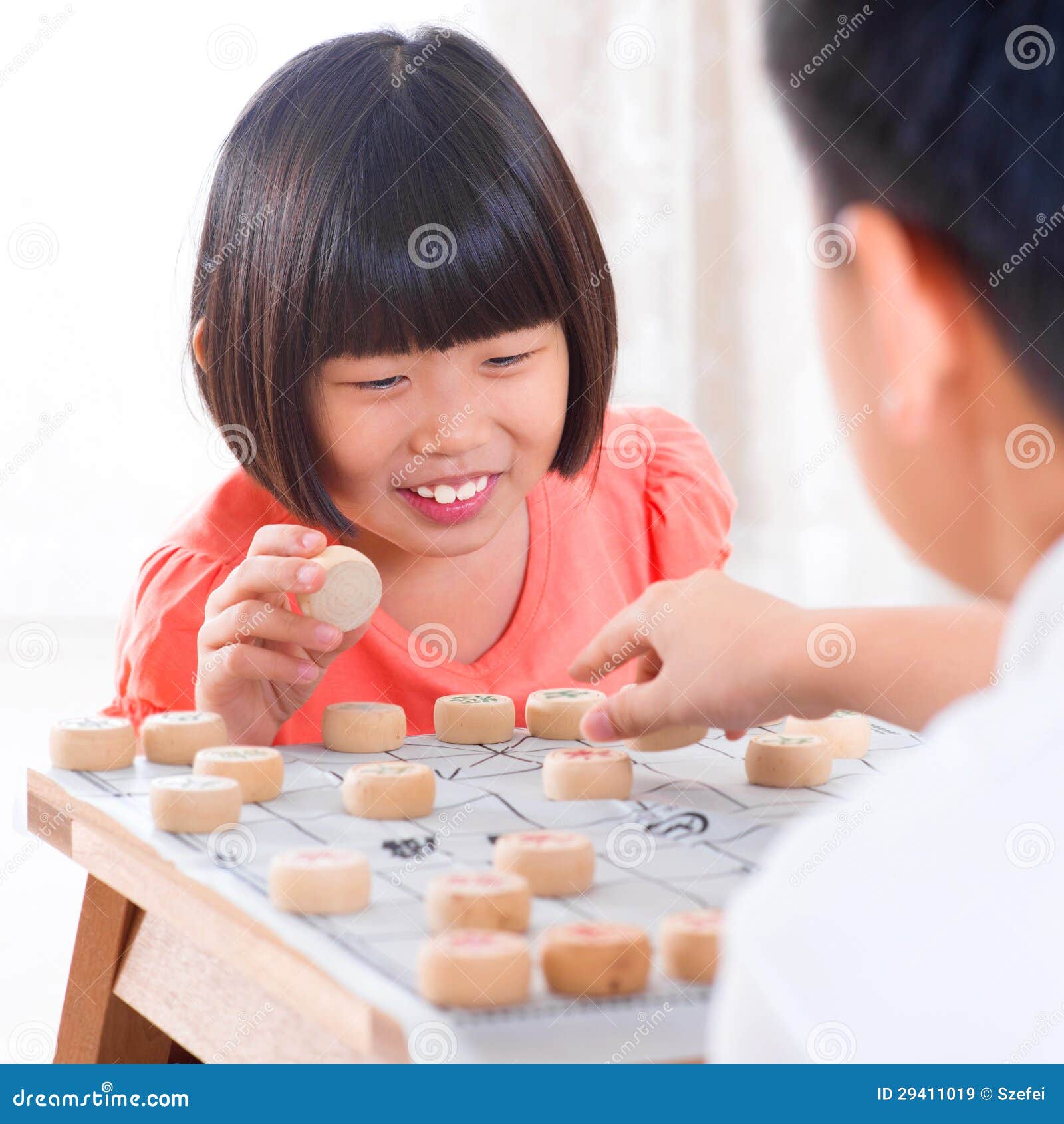Asian Playing Chinese Chess Stock Image - Image of activity, indoors ...