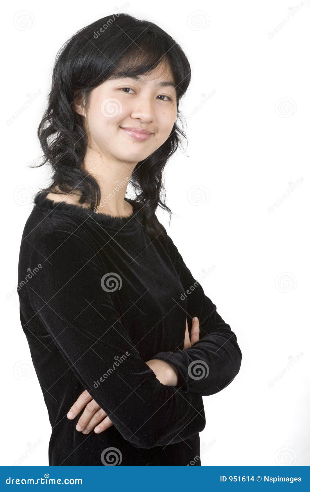 Asian portrait 1 stock photo. Image of crossed, happy, asian - 951614