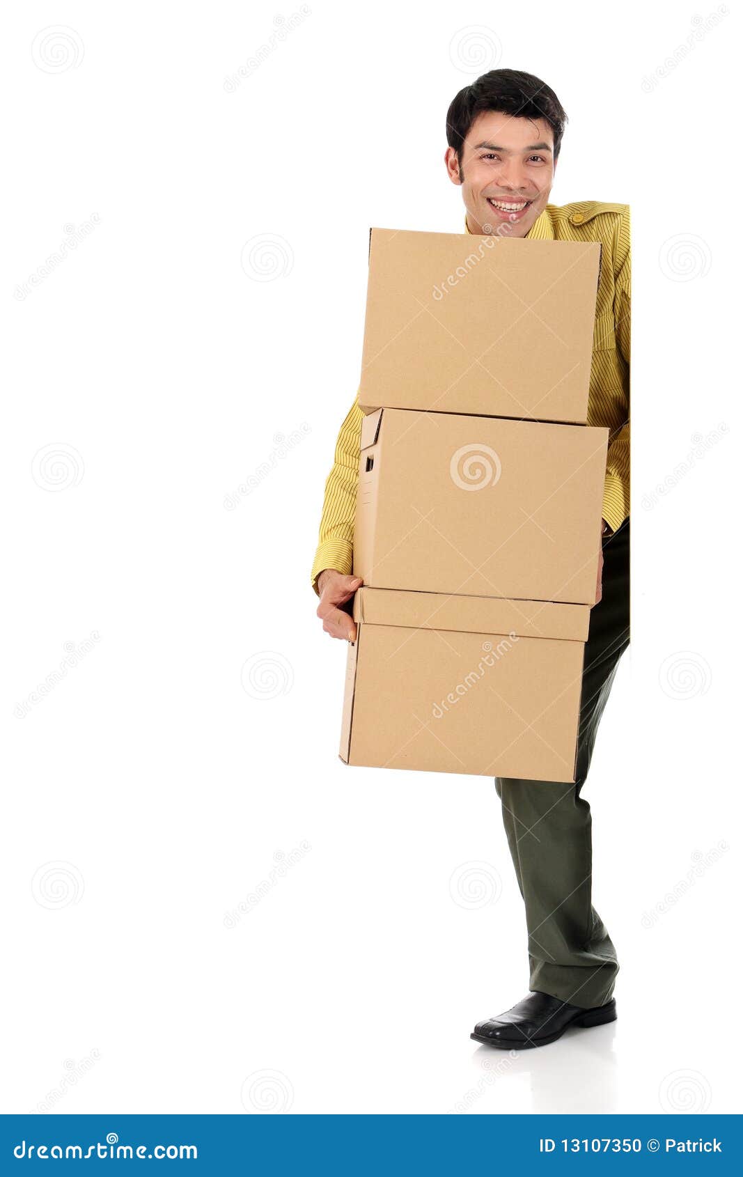 Asian post man stock photo. Image of office, polite, male - 13107350