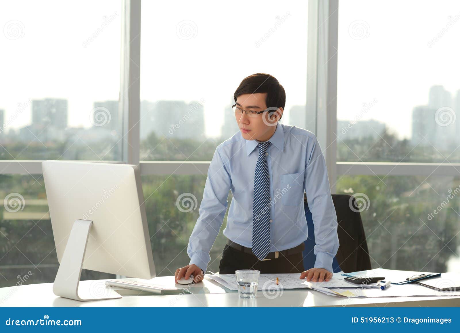Asian project manager stock image. Image of table, financial - 51956213