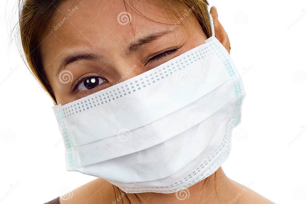 Asian with protective mask stock image. Image of covered - 10169409