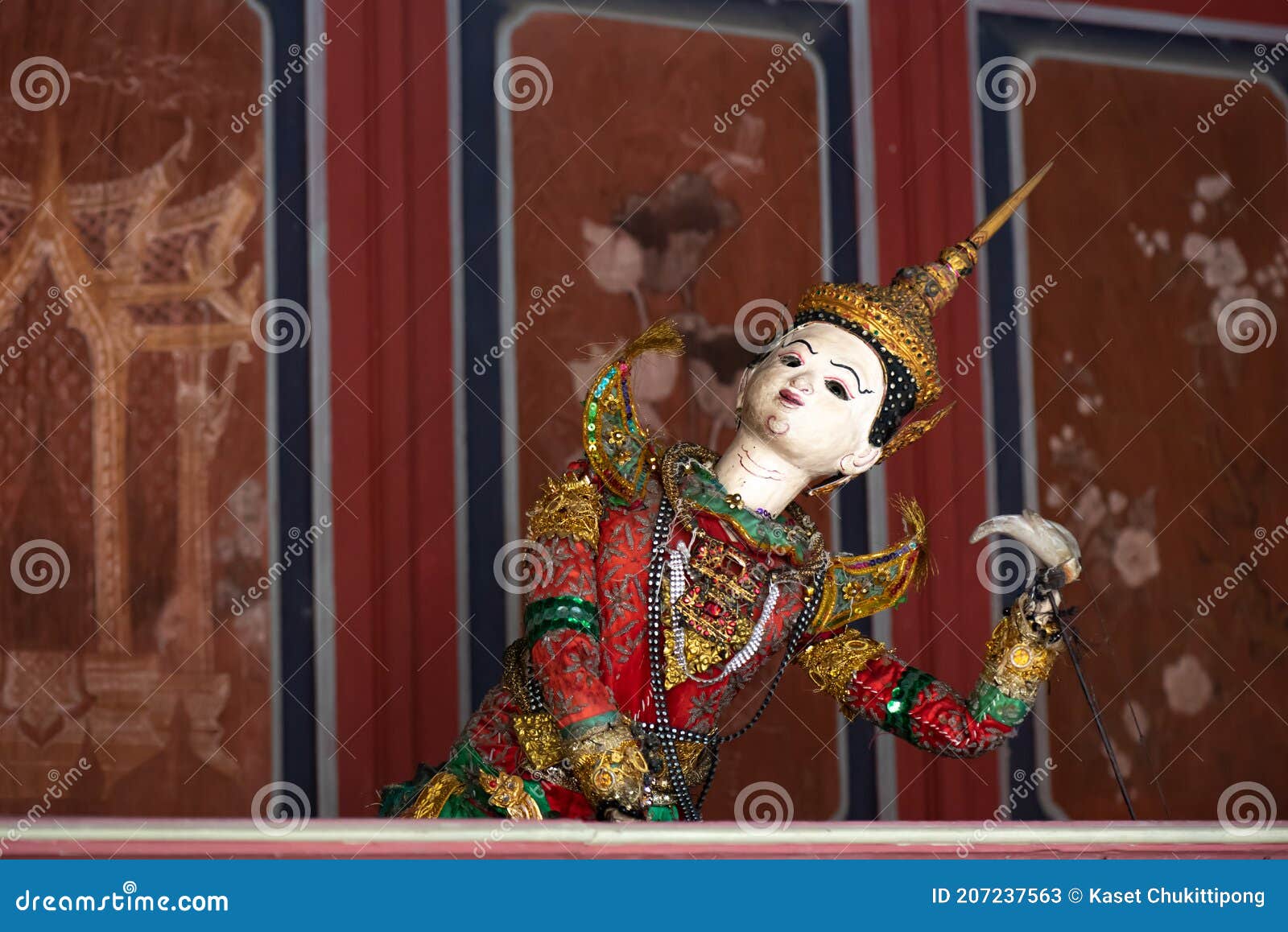 Asian Puppet Shows, Dancing Puppets Stock Image - Image of wooden ...