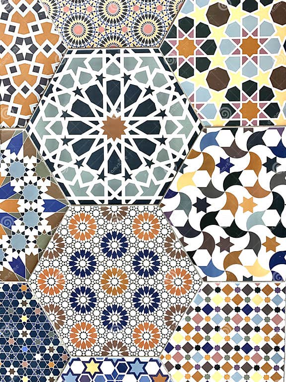 Asian Random Pattern Floor Tile Stock Image - Image of abstract, floor ...