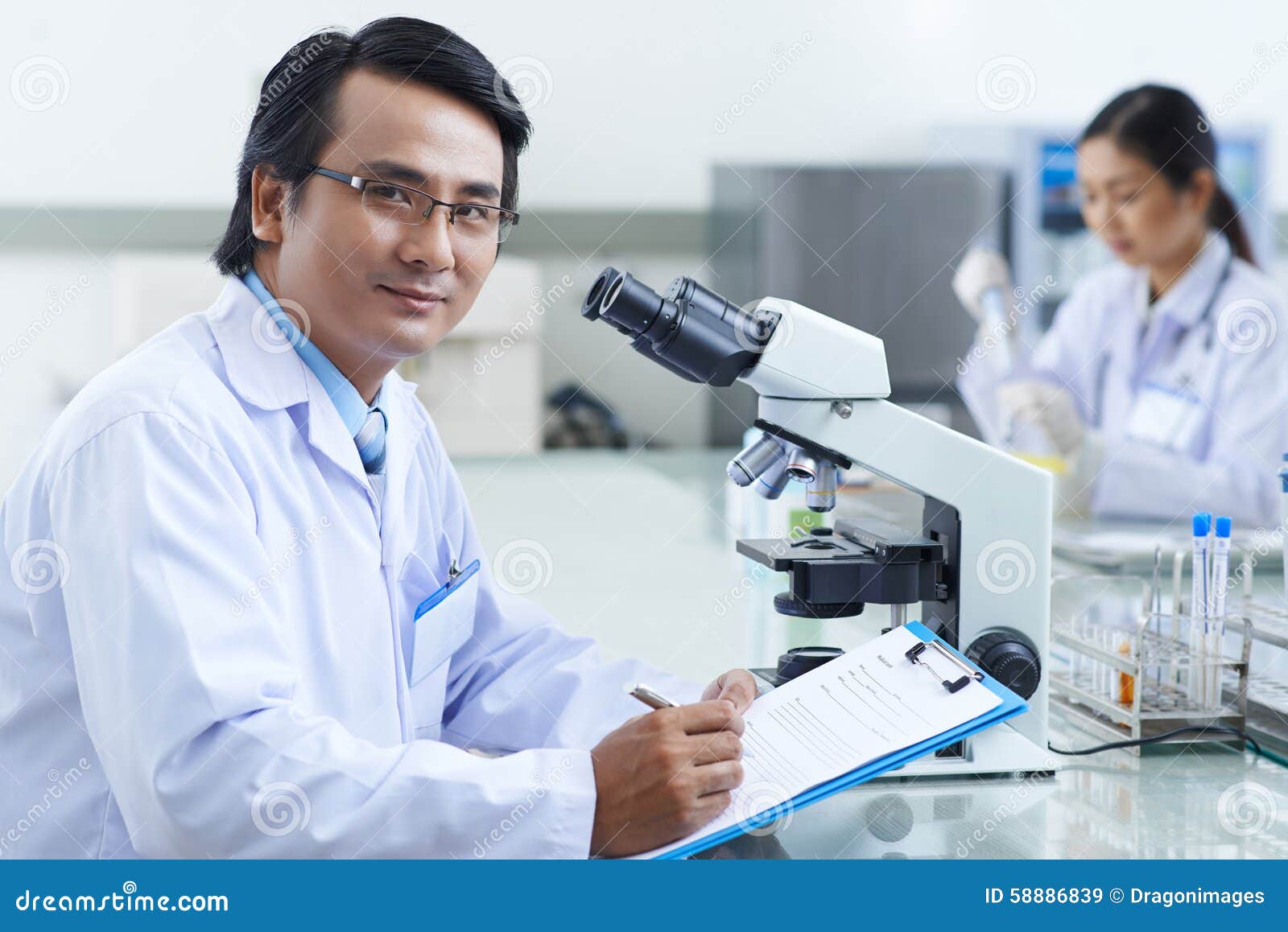 Asian researcher stock image. Image of experiment, medicine - 58886839
