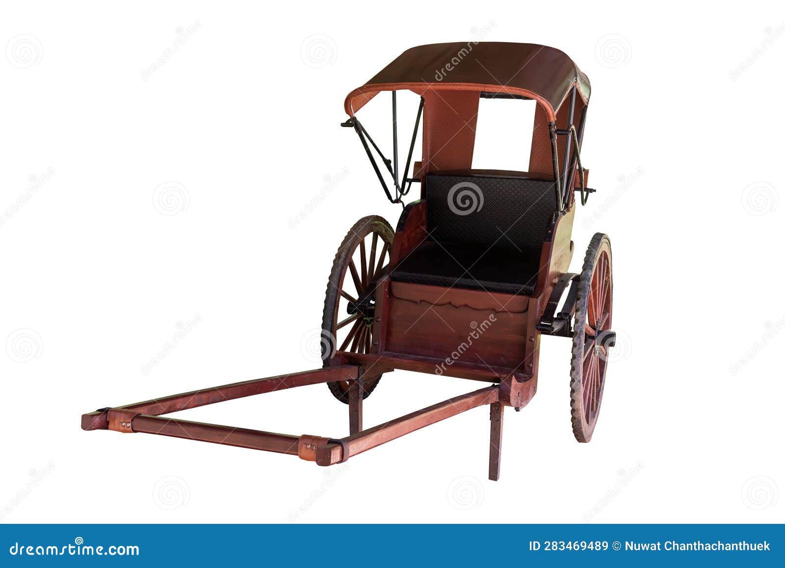 Asian Retro Rickshaw Chinese Style Isolated Stock Image - Image of ...