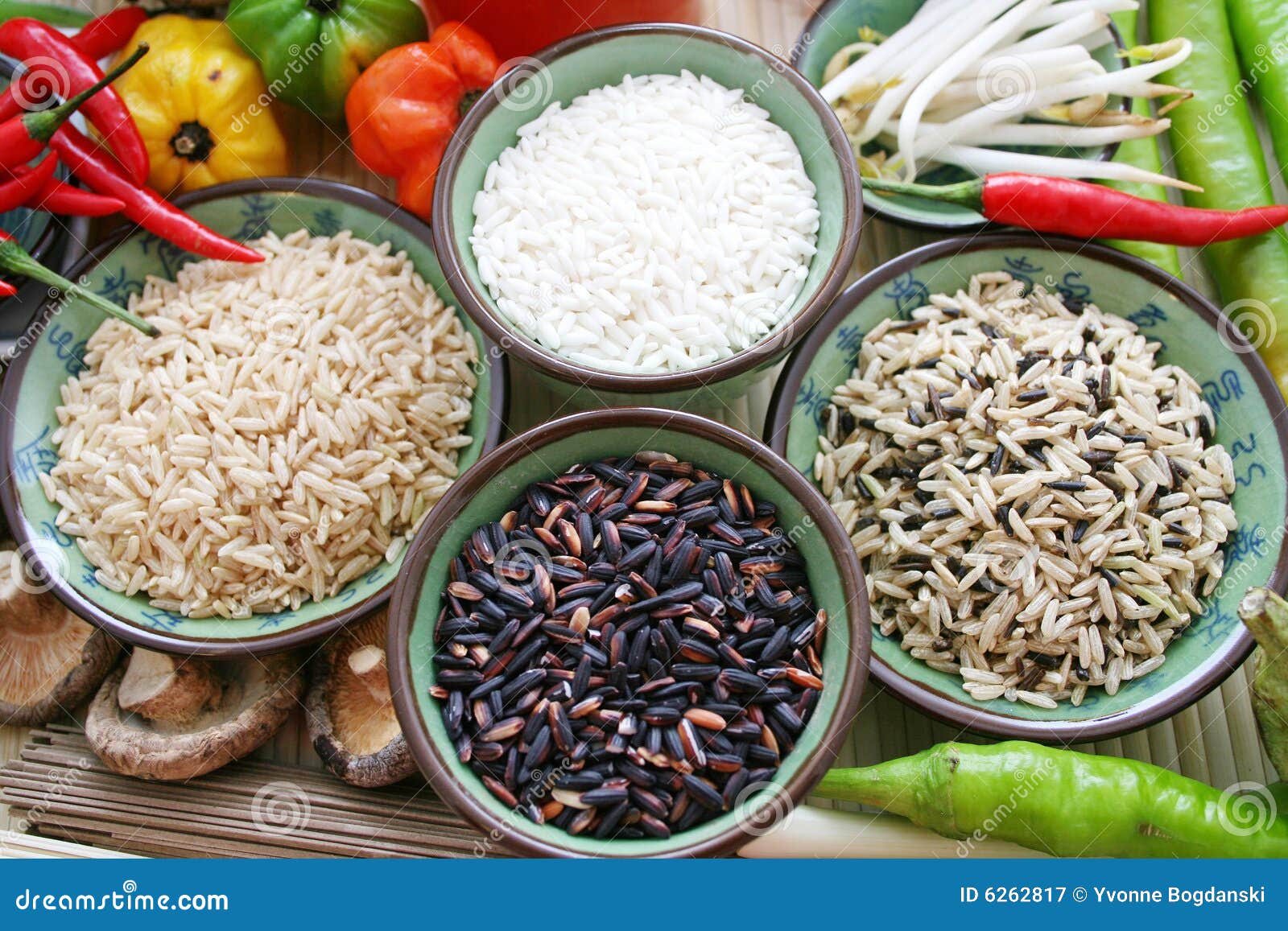 Asian rice stock image. Image of rice, healthy, thai, chillis - 6262817