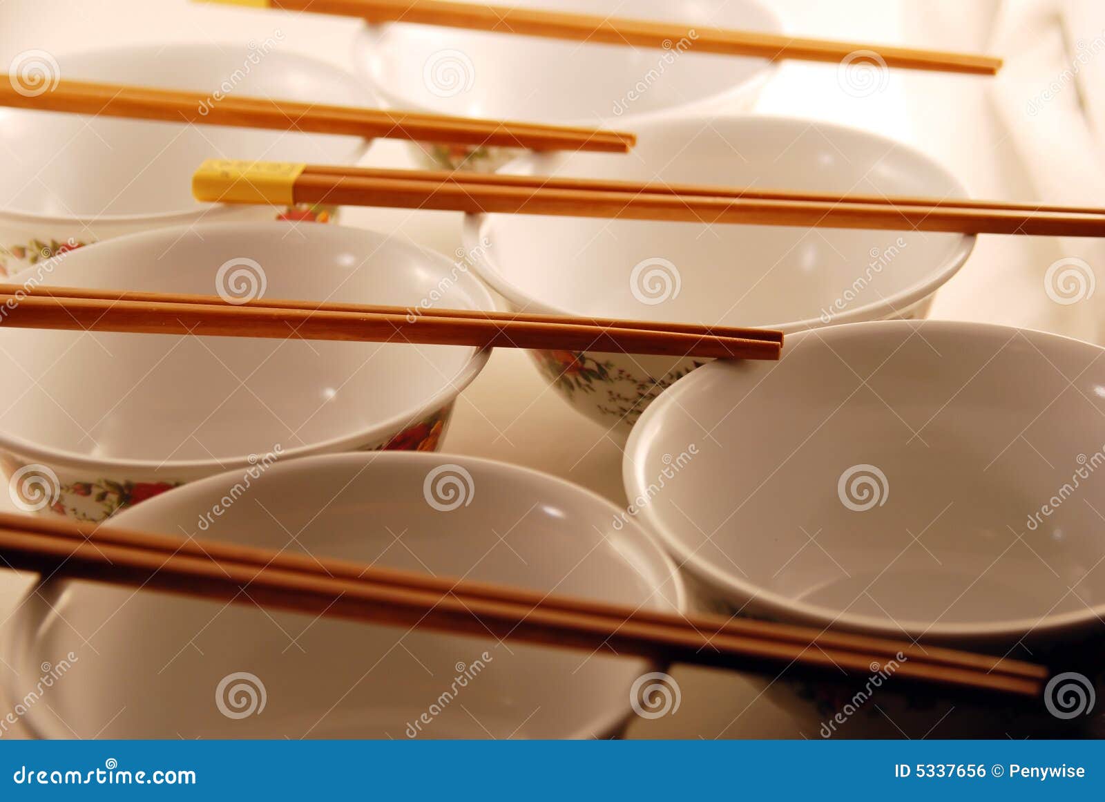 Asian rice bowls stock photo. Image of feng, asian, oriental - 5337656