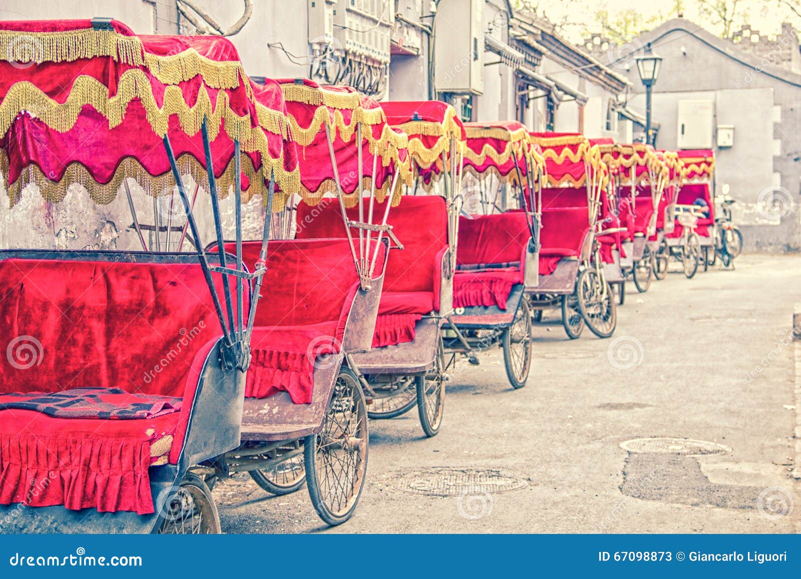 Asian rickshaws stock image. Image of bike, riscio, india - 67098873