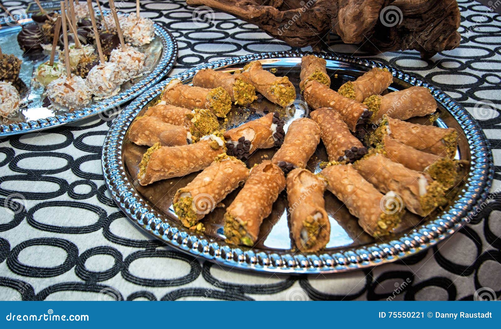 Asian Roll Ups Party Food Buffet Stock Image - Image of confection ...