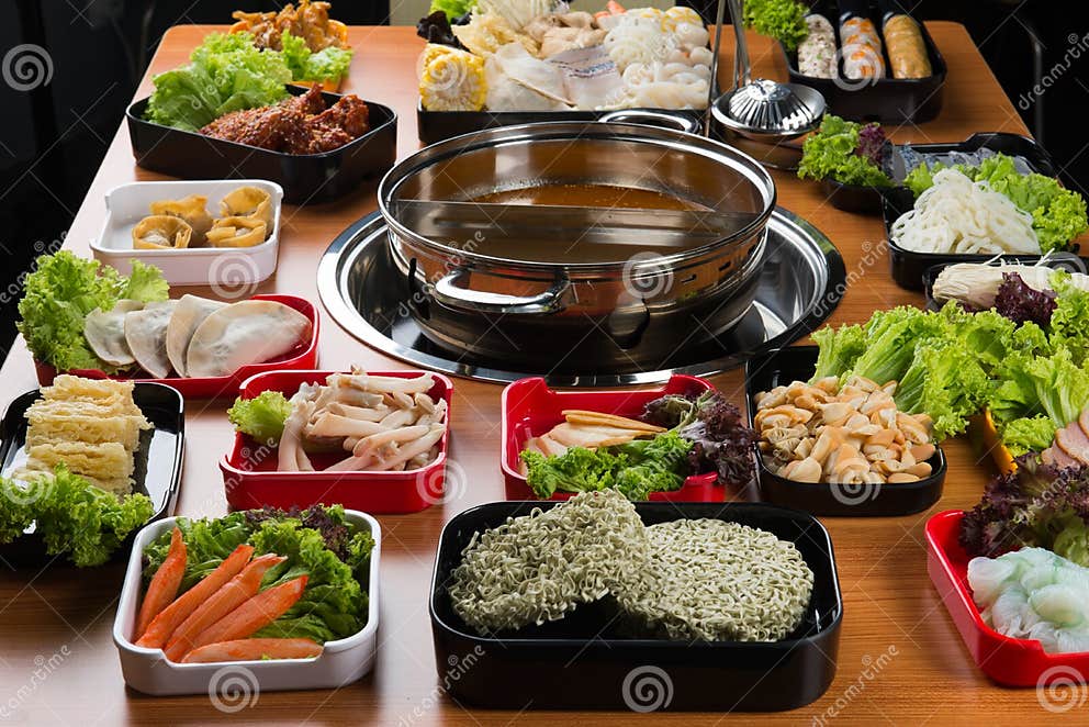 Asian hot pot stock photo. Image of boil, cuisine, menu - 100167502