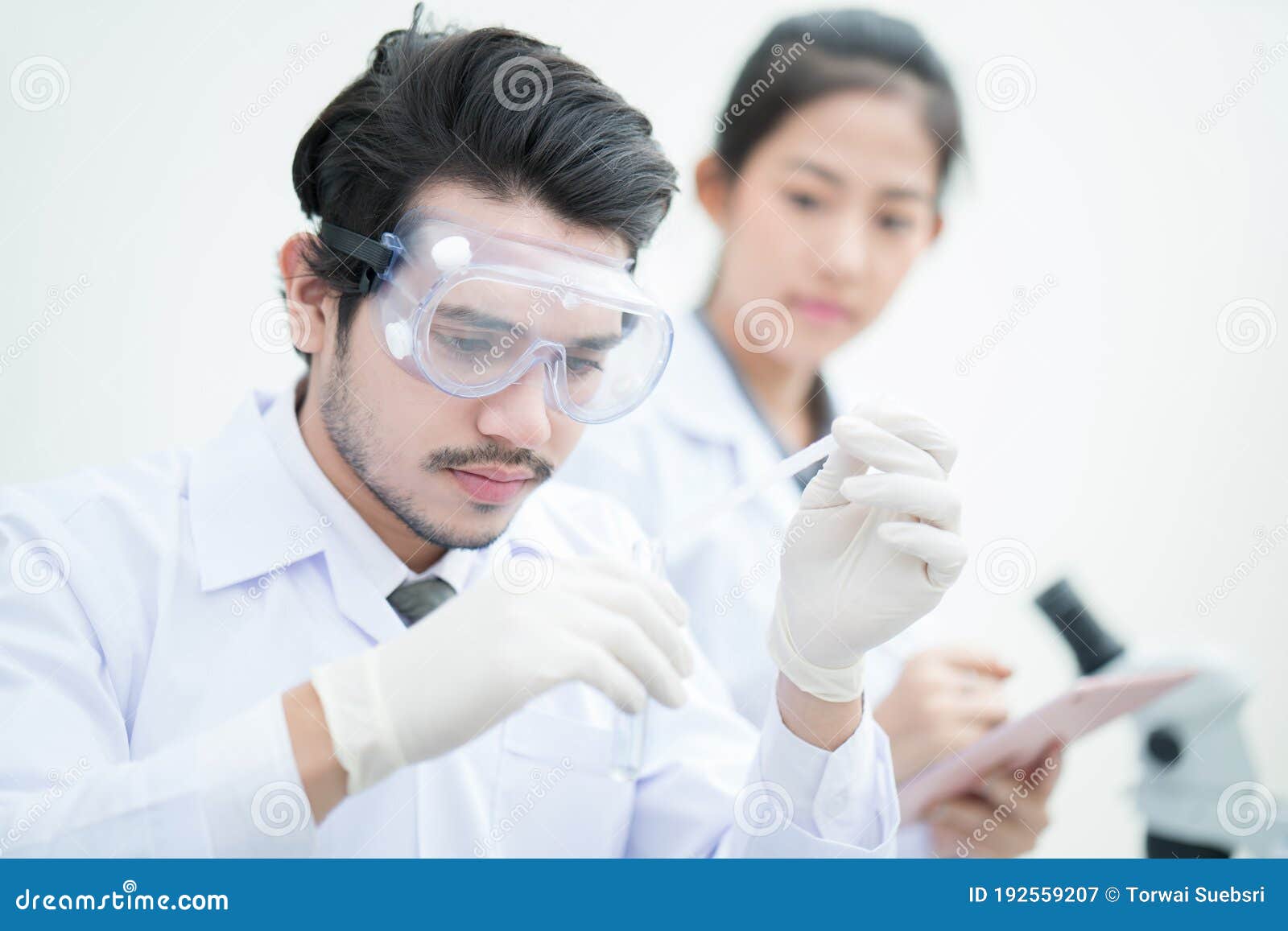 Asian Scientist in the Laboratory Stock Image - Image of research ...