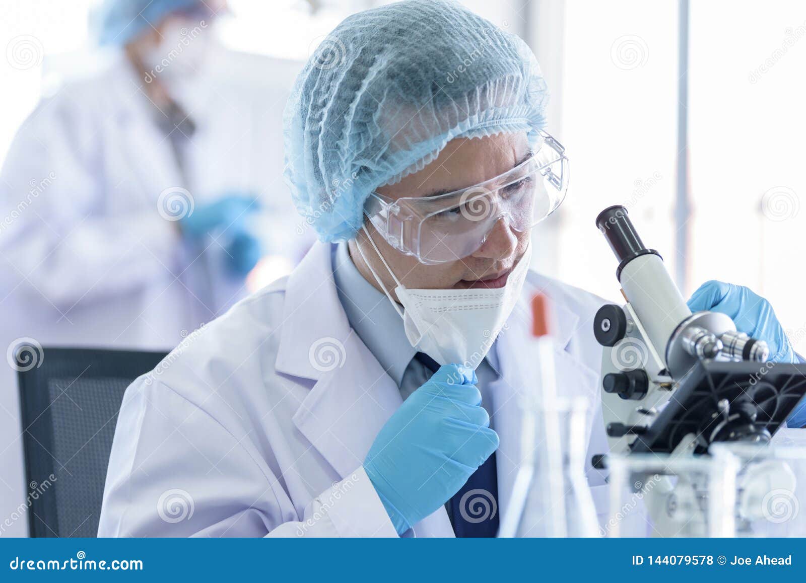 Asian Scientist Team Has Researching in Laboratory Stock Photo - Image ...