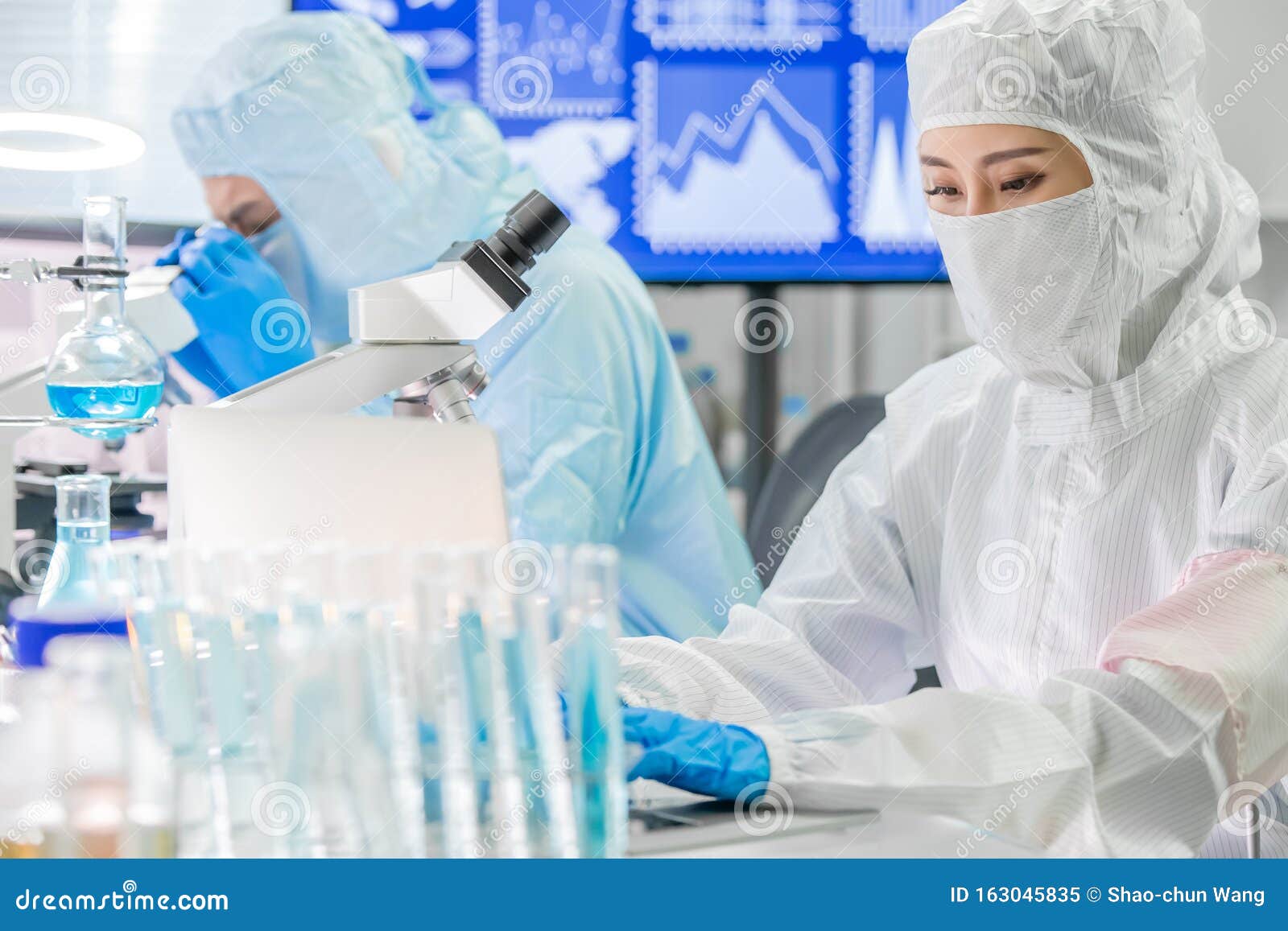 Asian Scientist Type Computer Stock Image - Image of asia, chinese ...