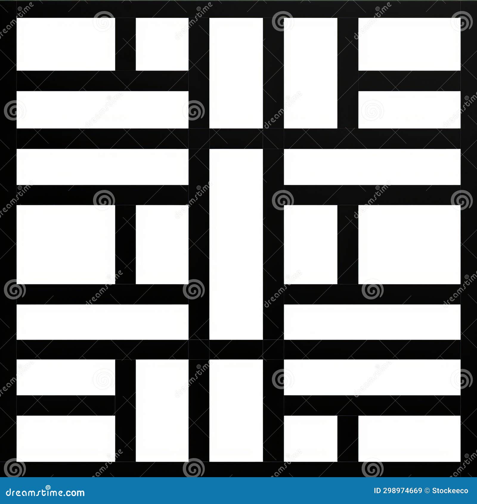 Asian Scroll Pattern: Modular Constructivism with Double Lines and ...