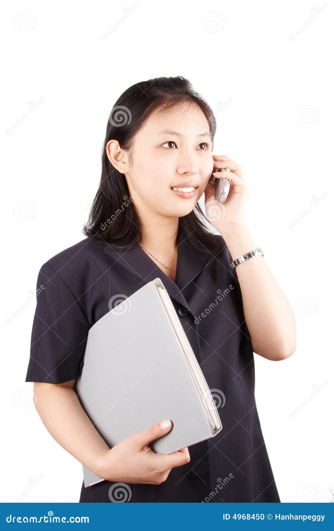 Asian secretary stock photo. Image of attractive, beauty - 4968450