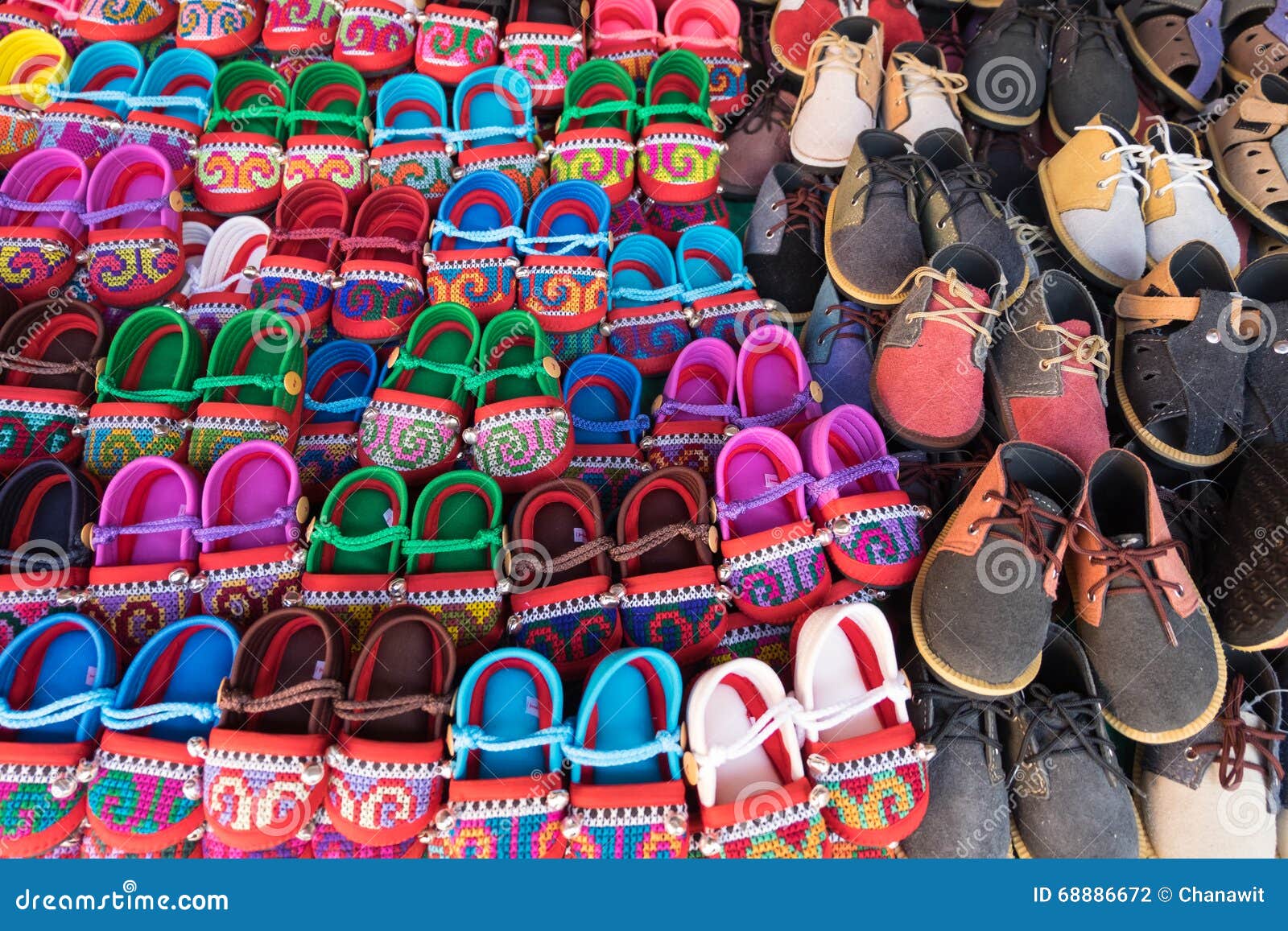 Asian shoes stock photo. Image of style, color, accessory - 68886672