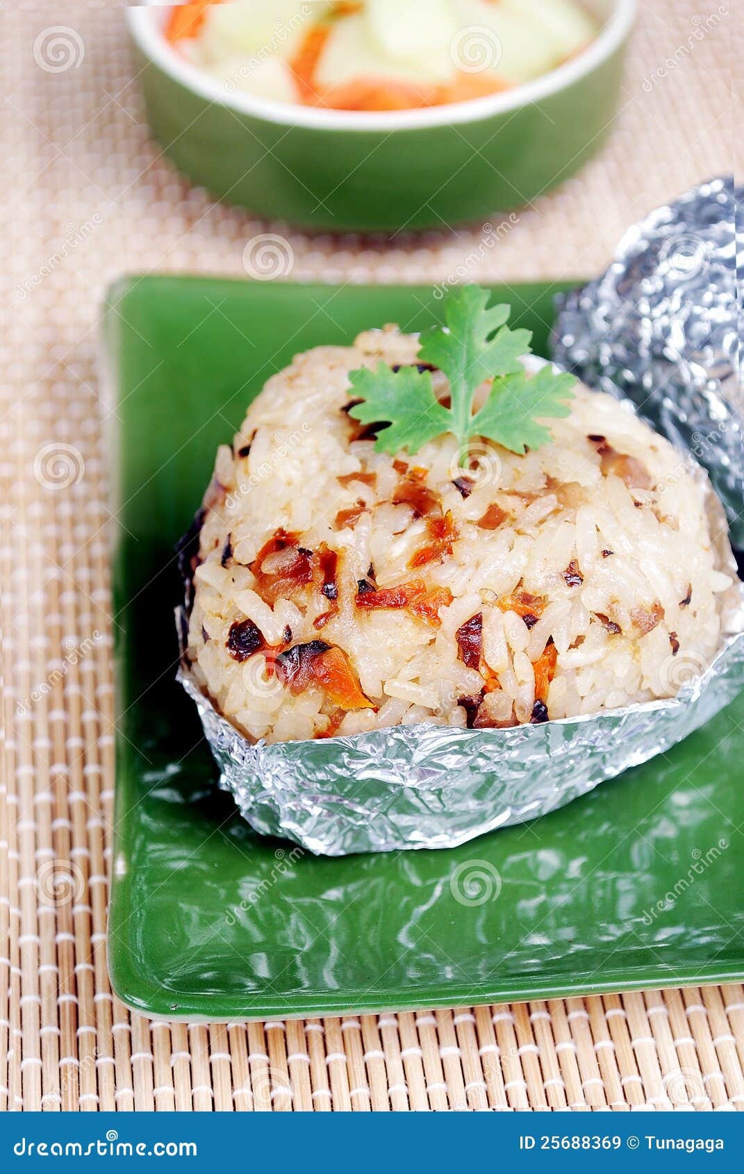 Asian Shrimp, Anchovy Fried Rice Stock Image - Image of asia, carrots ...