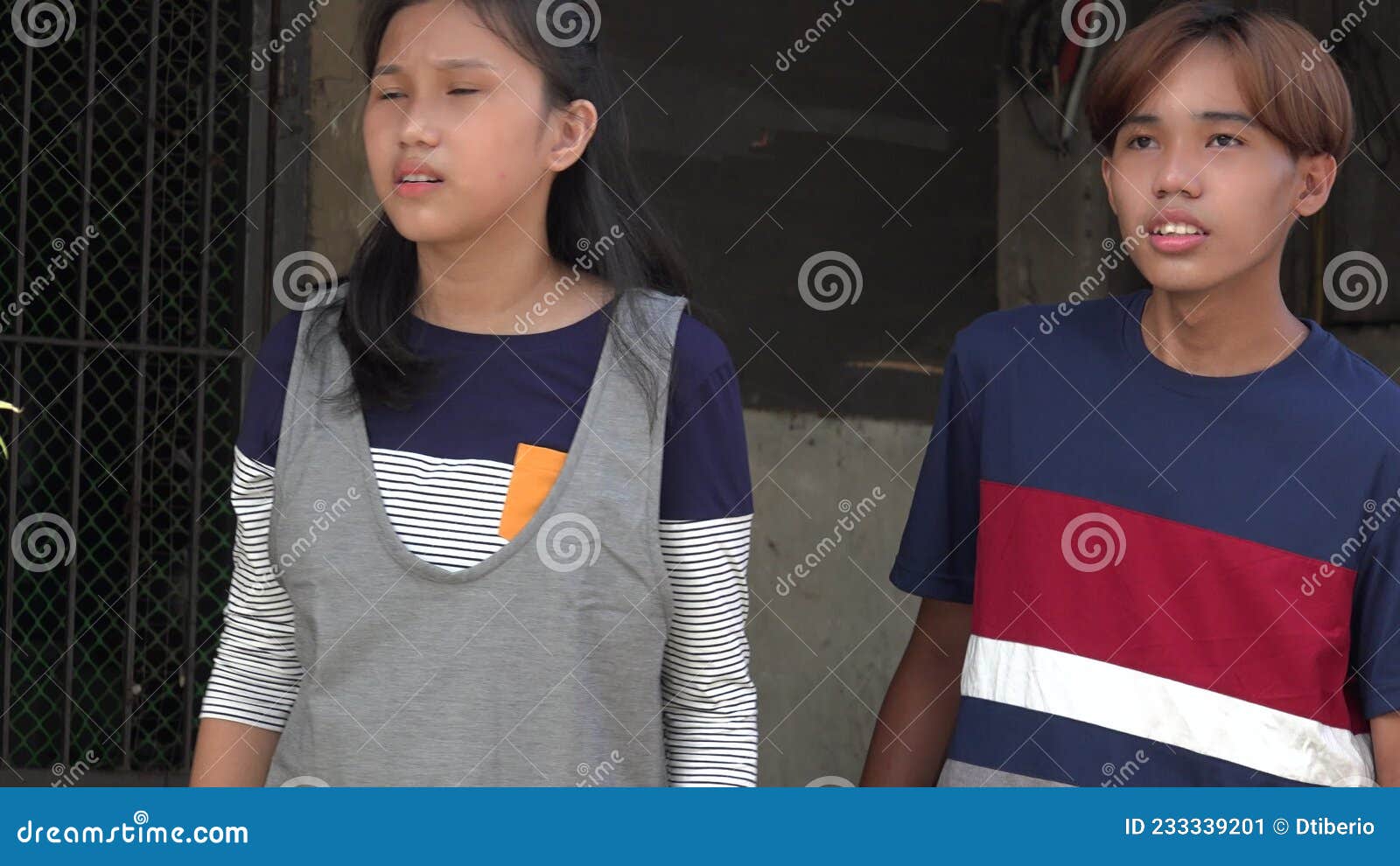 A Confused Disoriented Teens or Siblings Stock Video - Video of lost ...