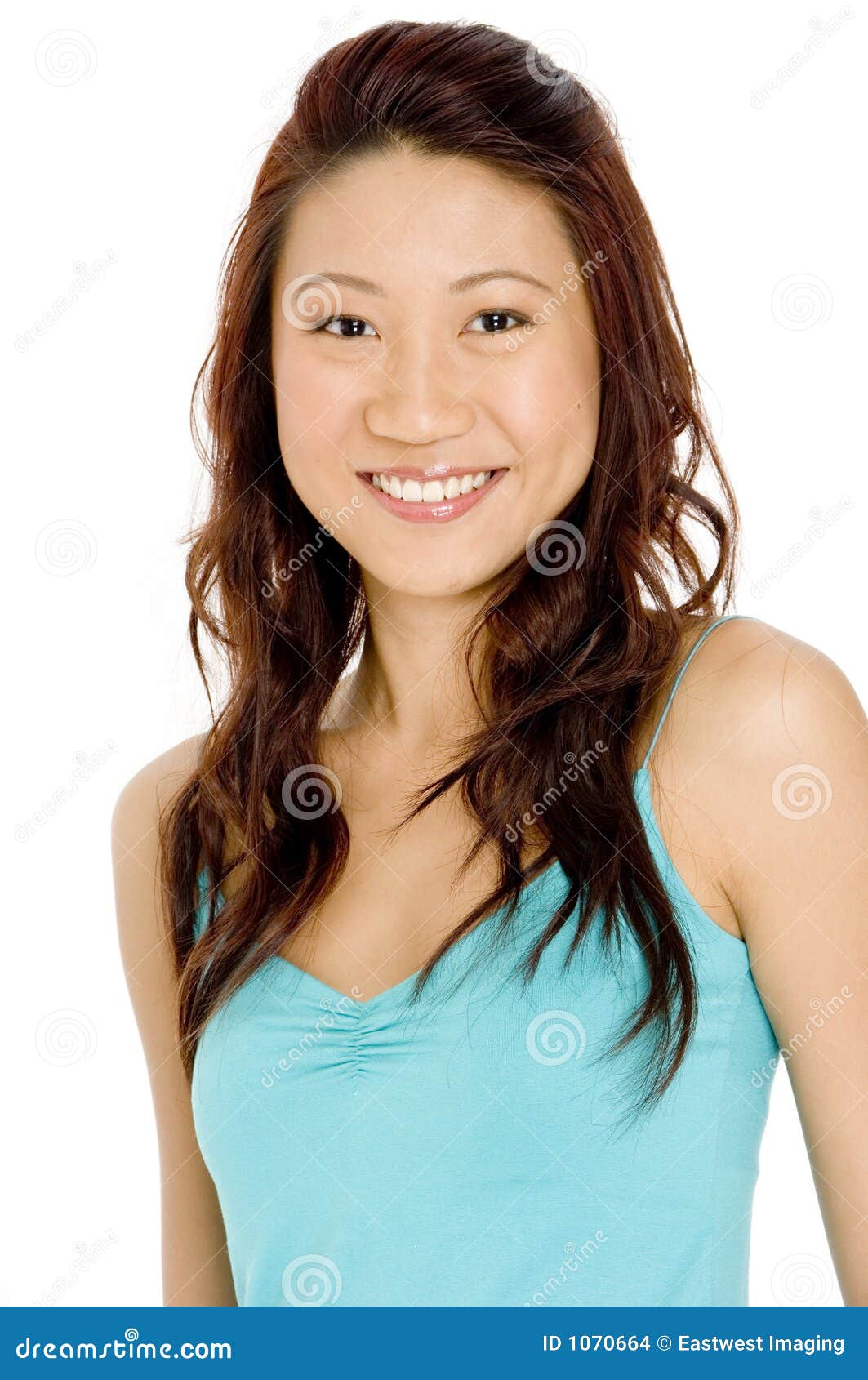 Asian Smile stock photo. Image of portrait, curly, fresh - 1070664